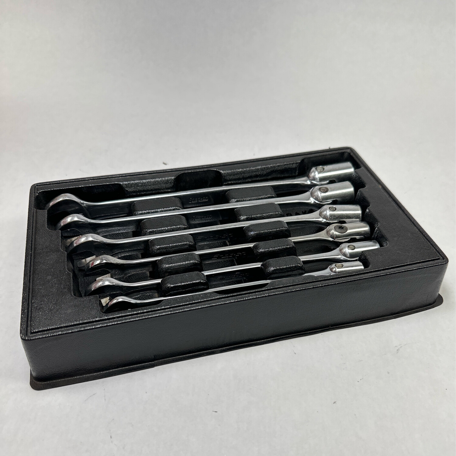 Snap On 6 pc 12-Point Metric Flank Drive® Flex-Head/ Open-End ...