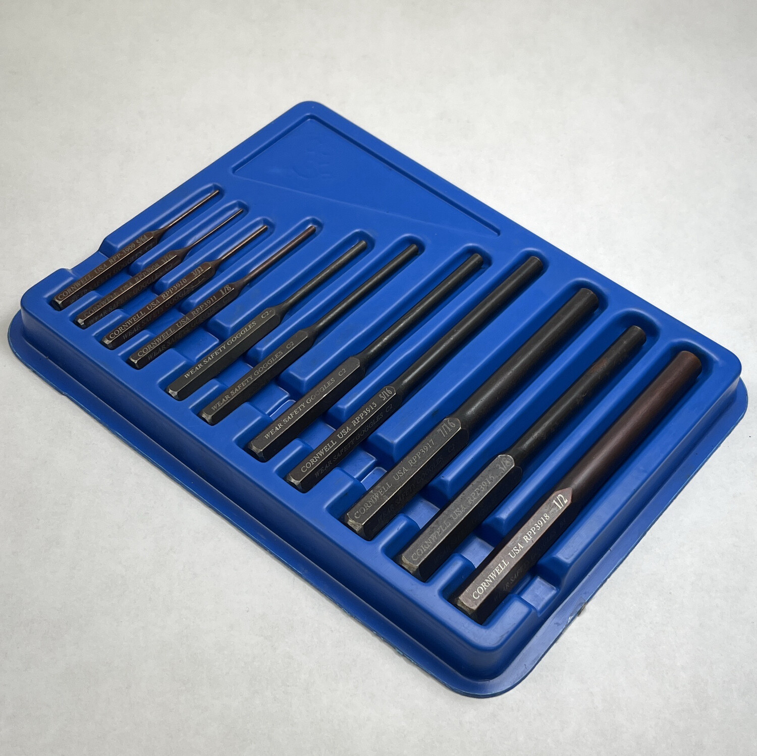 Cornwell 11 Piece Roll Pin Punch Set, RPP11ST - Shop - Tool Swapper