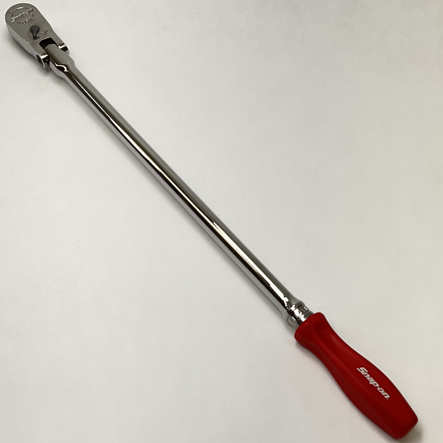 Snap On 3/8" Drive Extra Long Hard Handle Flex Head Ratchet, (RED ...