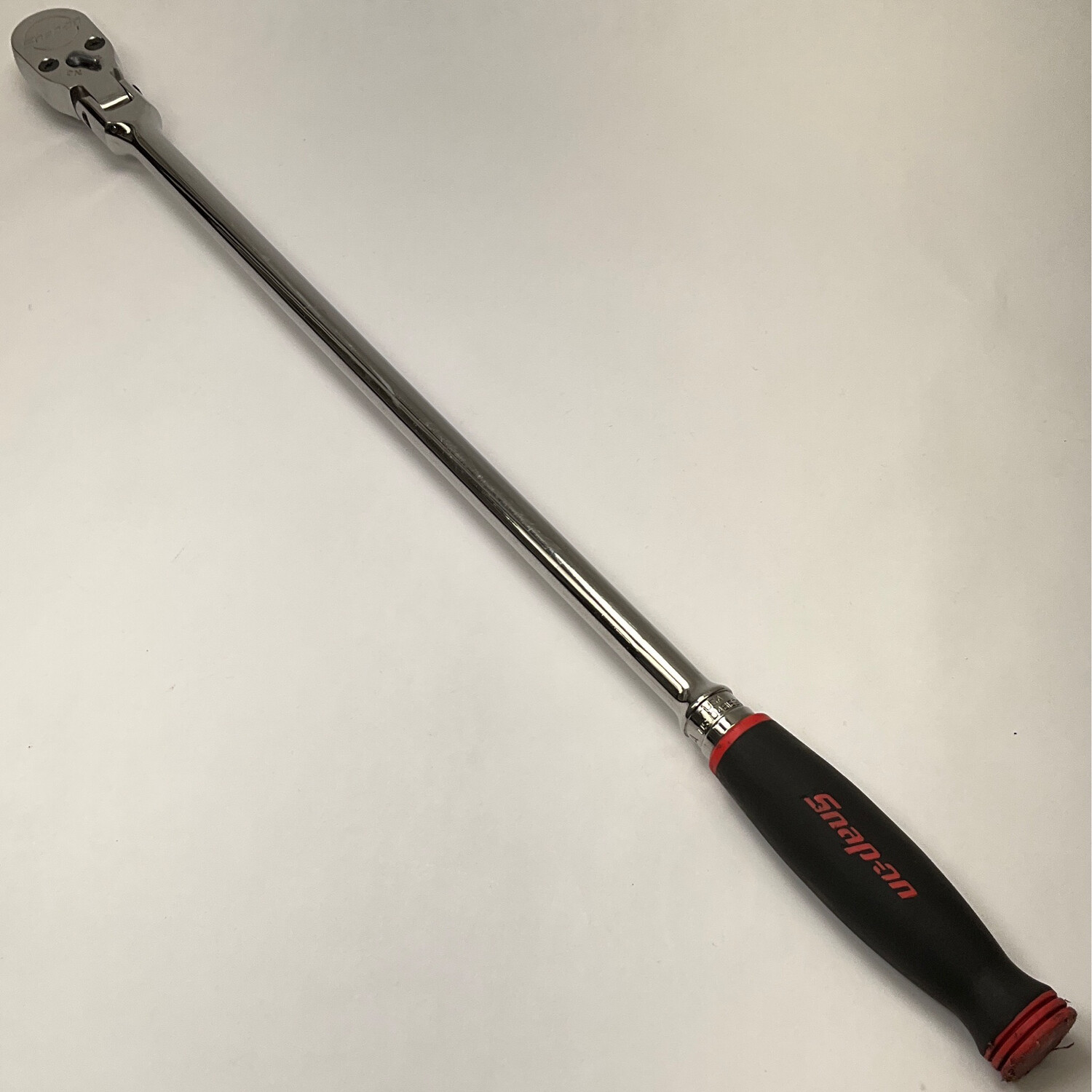 Snap On 1/2" Drive Dual 80 Technology Soft Grip Long Handle Flex-Head Ratchet (Red), SHLF80A ...