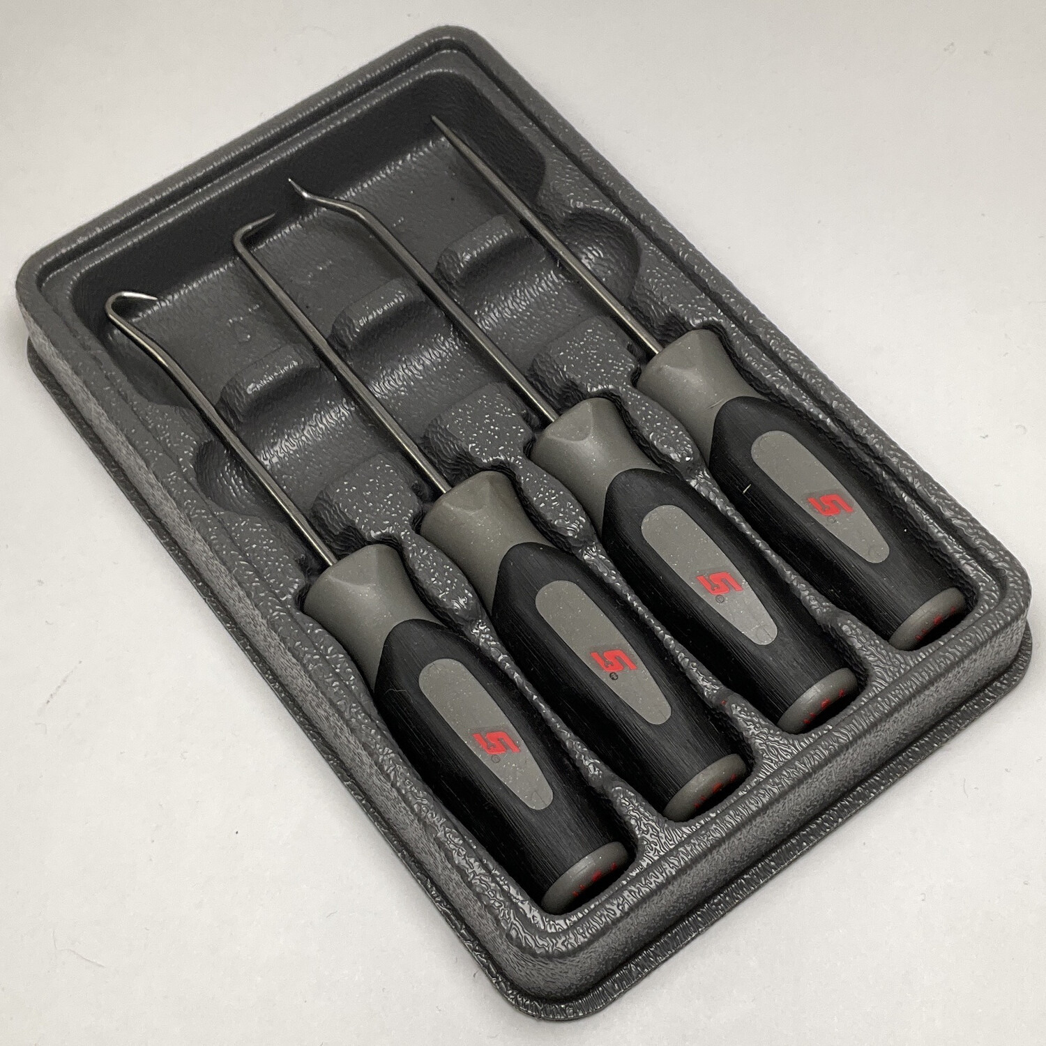 Snap On 4 pc Instinct Soft Grip Miniature Pick Set Dark Titanium SGASA204CDT Shop Tool Swapper