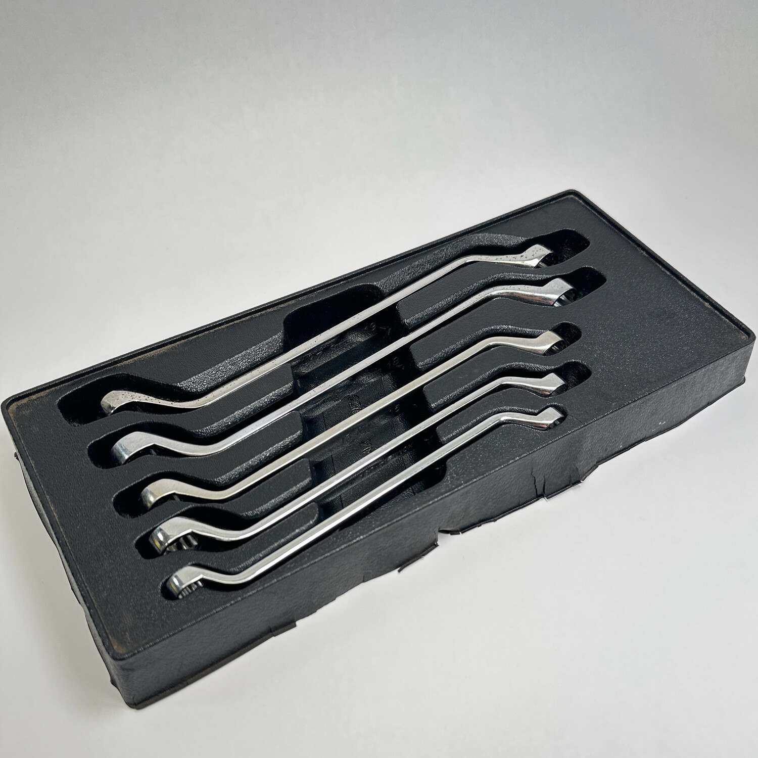 Snap On 5pc Metric Double Box End Wrench Set 60° Offset, (10-19mm ...