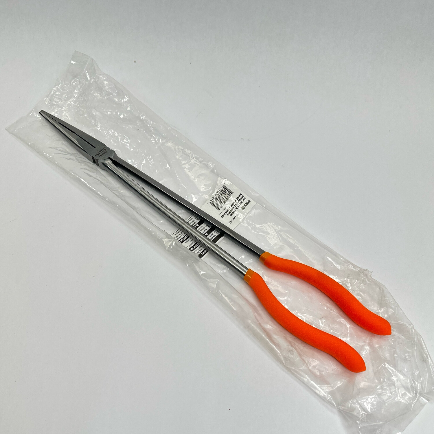 Matco 16” Extra Long Straight Needle Nose Plier- Orange, PN160M - Shop ...