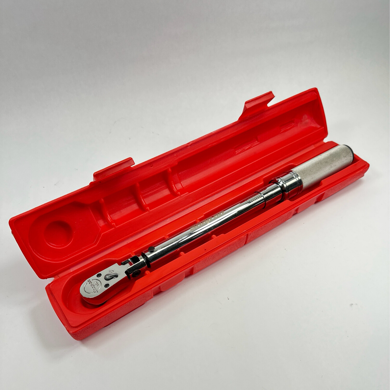 Snap On 3/8" Drive SAE Adjustable Click-Type Flex-Head Torque Wrench (5 ...