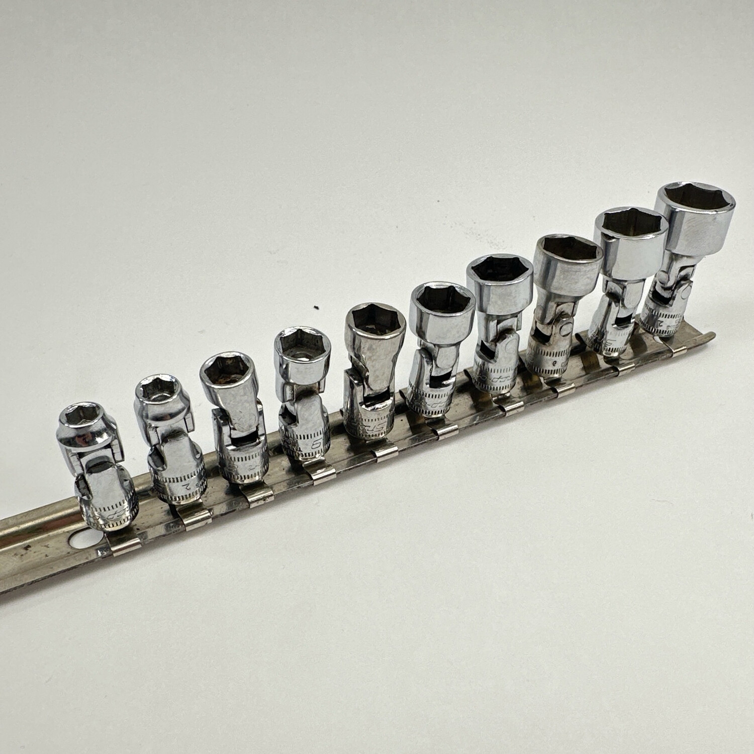Snap On 10pc 1/4" Drive 6-Point Metric Flank Drive® Shallow Universal ...