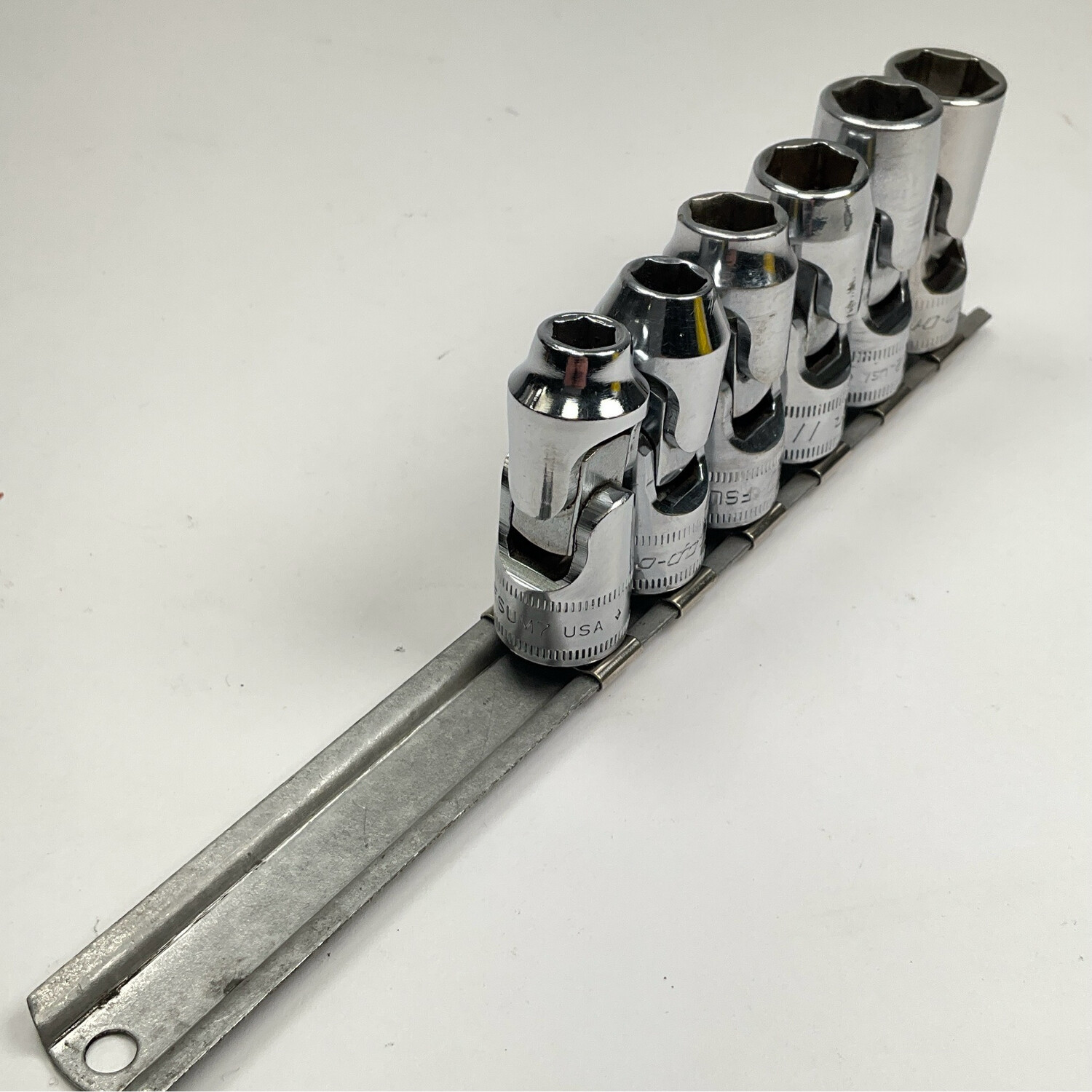 Snap On 6 pc 3/8" Drive 6-Point Metric Flank Drive Shallow Flex Socket ...