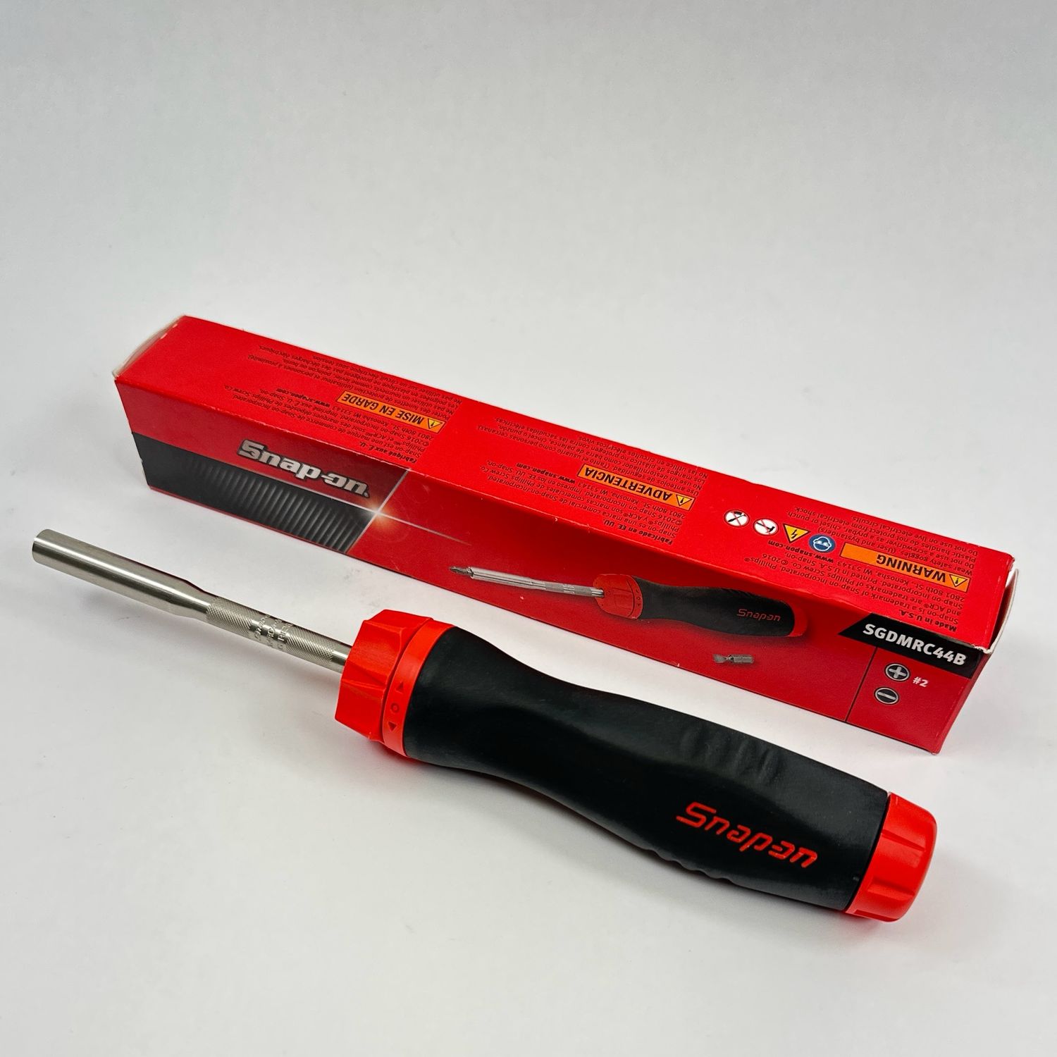 Snap On Ratcheting Soft Grip Standard Red Screwdriver (Red), SGDMRC44B ...