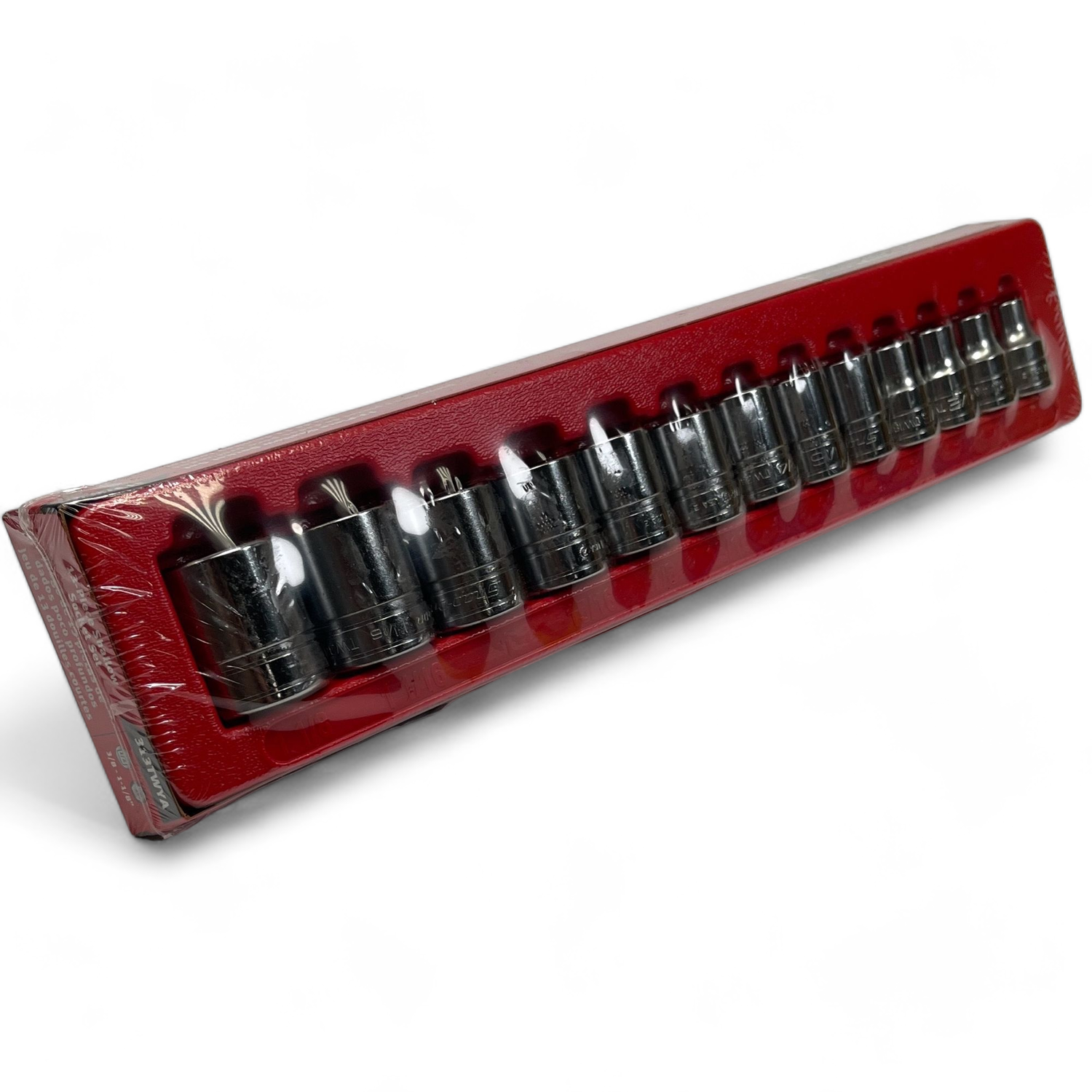 Snap On 13 pc 1/2" Drive 6-Point SAE Flank Drive® Shallow Socket Set (3/8-1-1/8"), 313TWYA ...