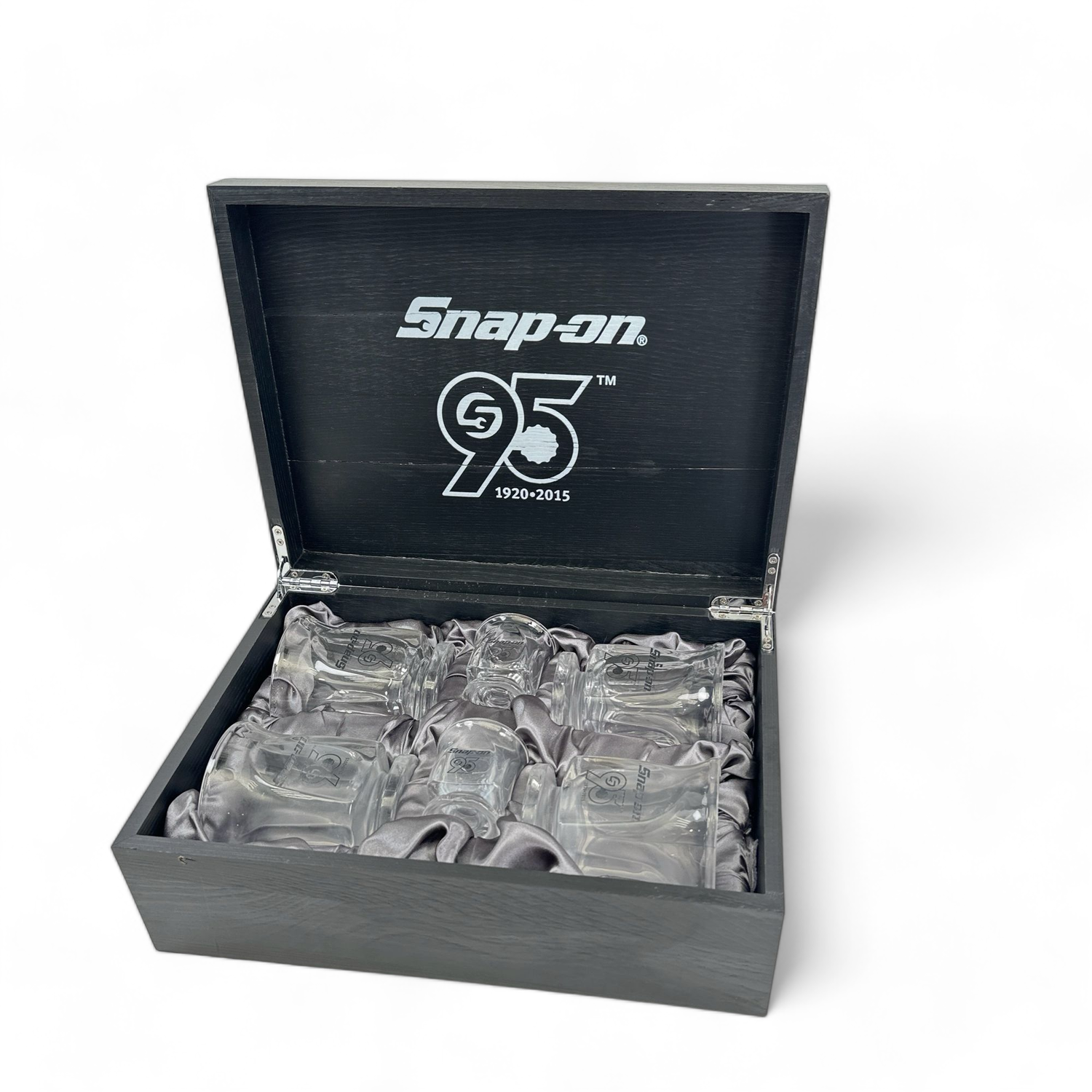 Snap on 95th Anniversary Glass Set, Wooden Box - Shop - Tool Swapper