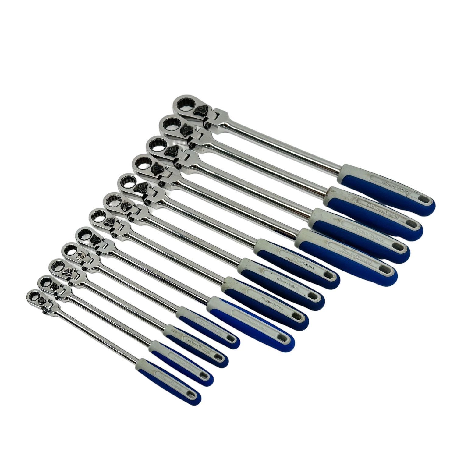 Blue Point 12 pc 12-Point Metric Locking Flex-Head Ratcheting Box ...