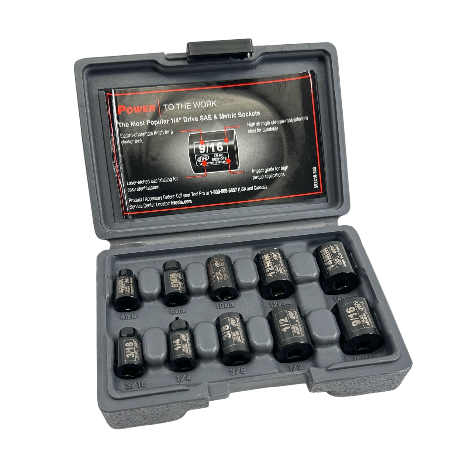 Ingersoll Rand 1/4” Drive SAE & Metric Socket Set, SK2C10 - Shop - Tool Swapper