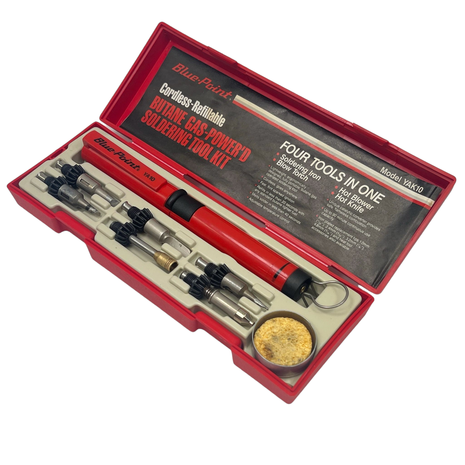 Blue-Point Cordless-Refillable Butane Gas-Power’d Soldering Tool Kit ...