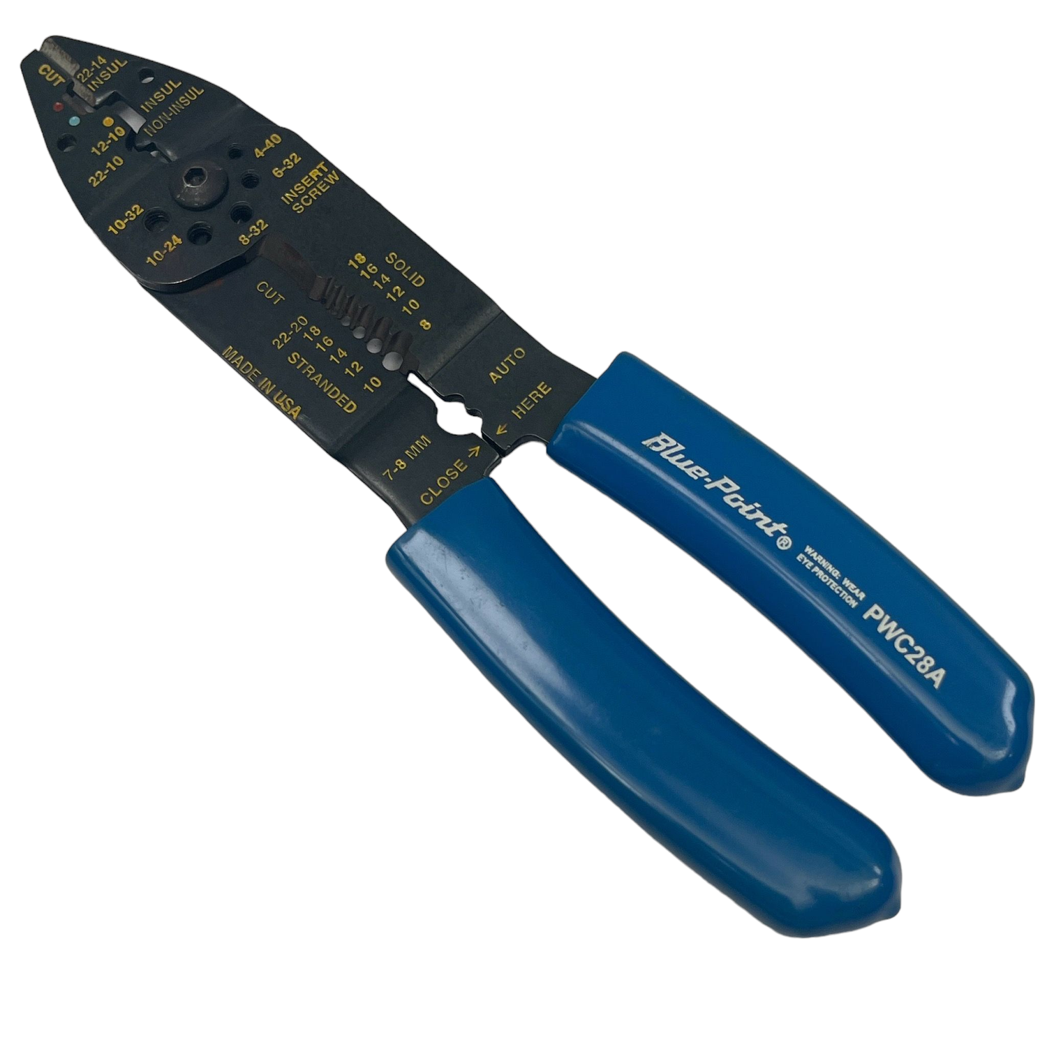 Blue-Point Wire Stripper/ Cutter/ Crimper/ Bolt Cutter, PWC28A - Shop ...