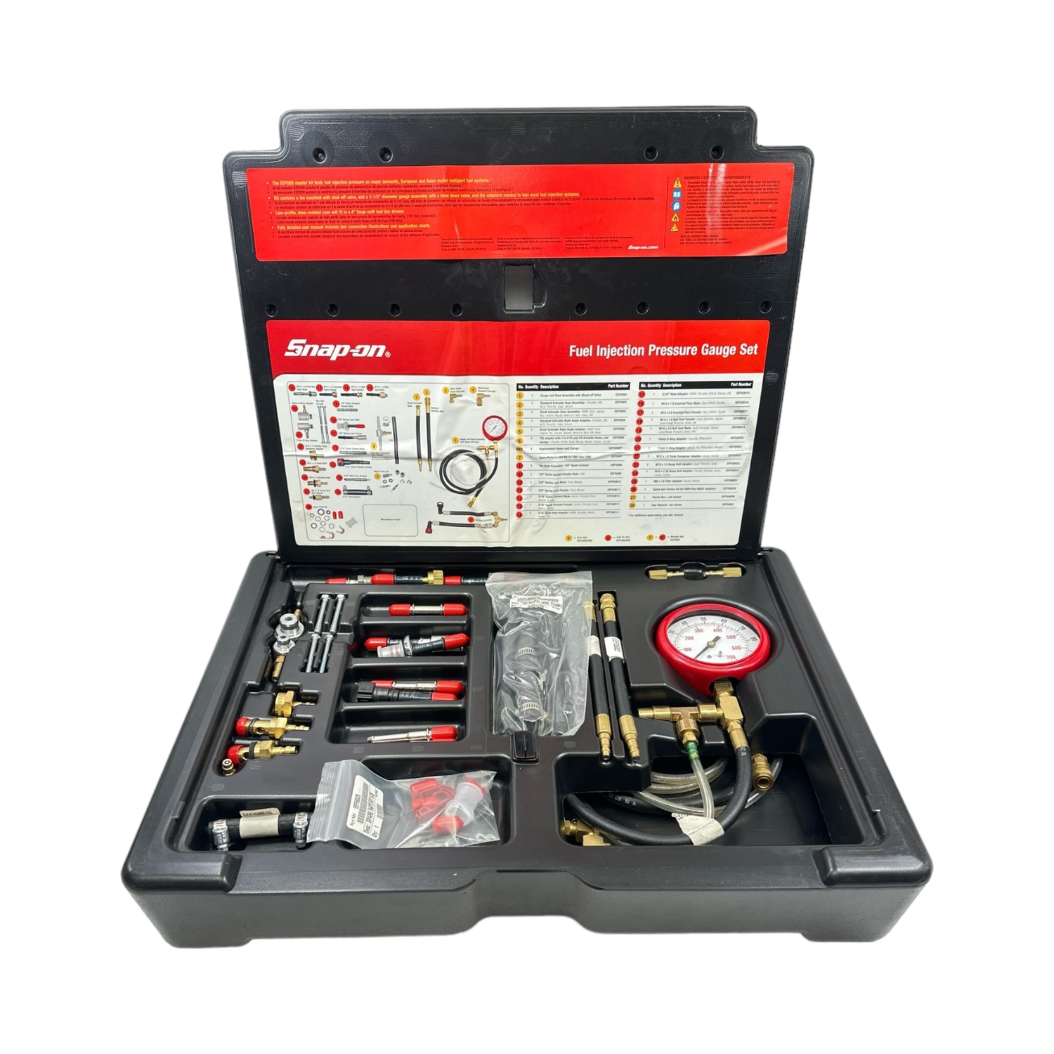 Snap On Master Fuel Injection Pressure Gauge Set, EEFI500 - Shop - Tool ...