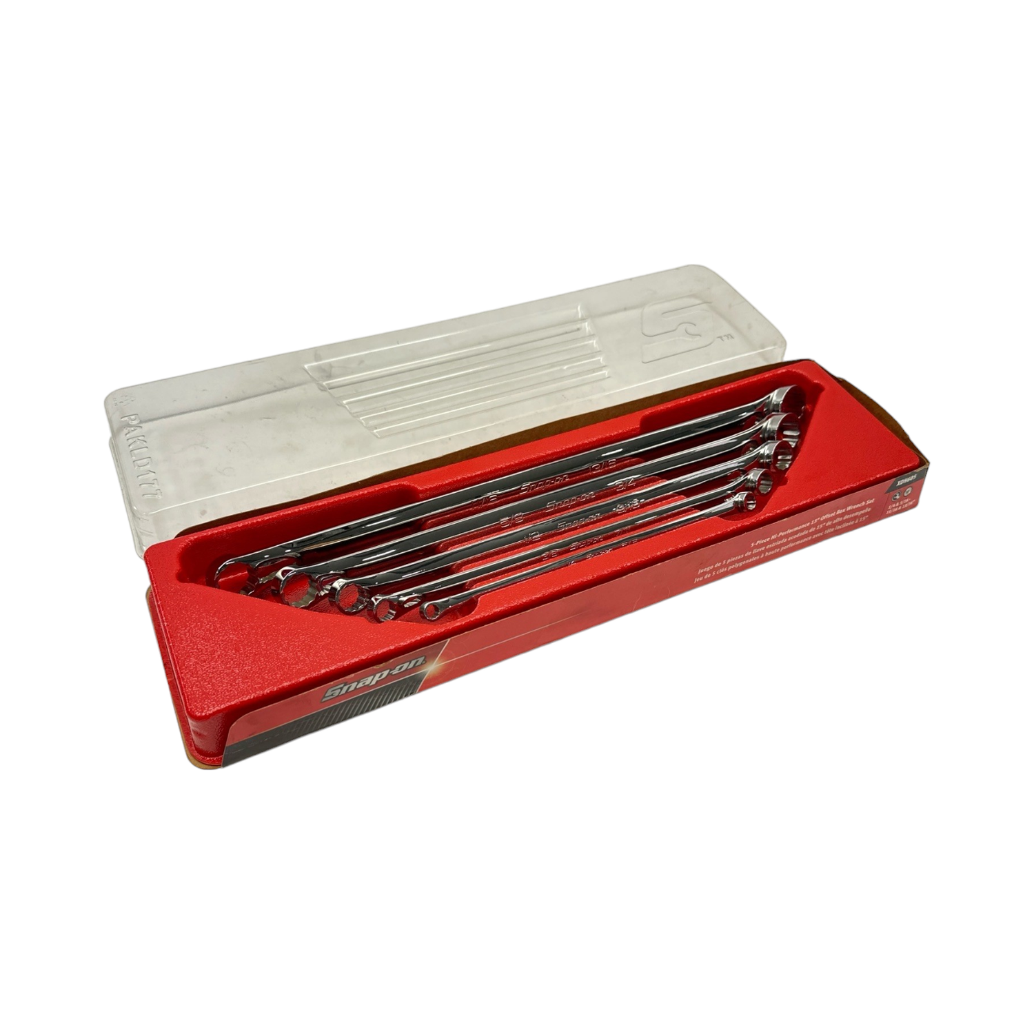 Snap On 5 pc 12-Point SAE Flank Drive® High-Performance 15° Offset Box ...