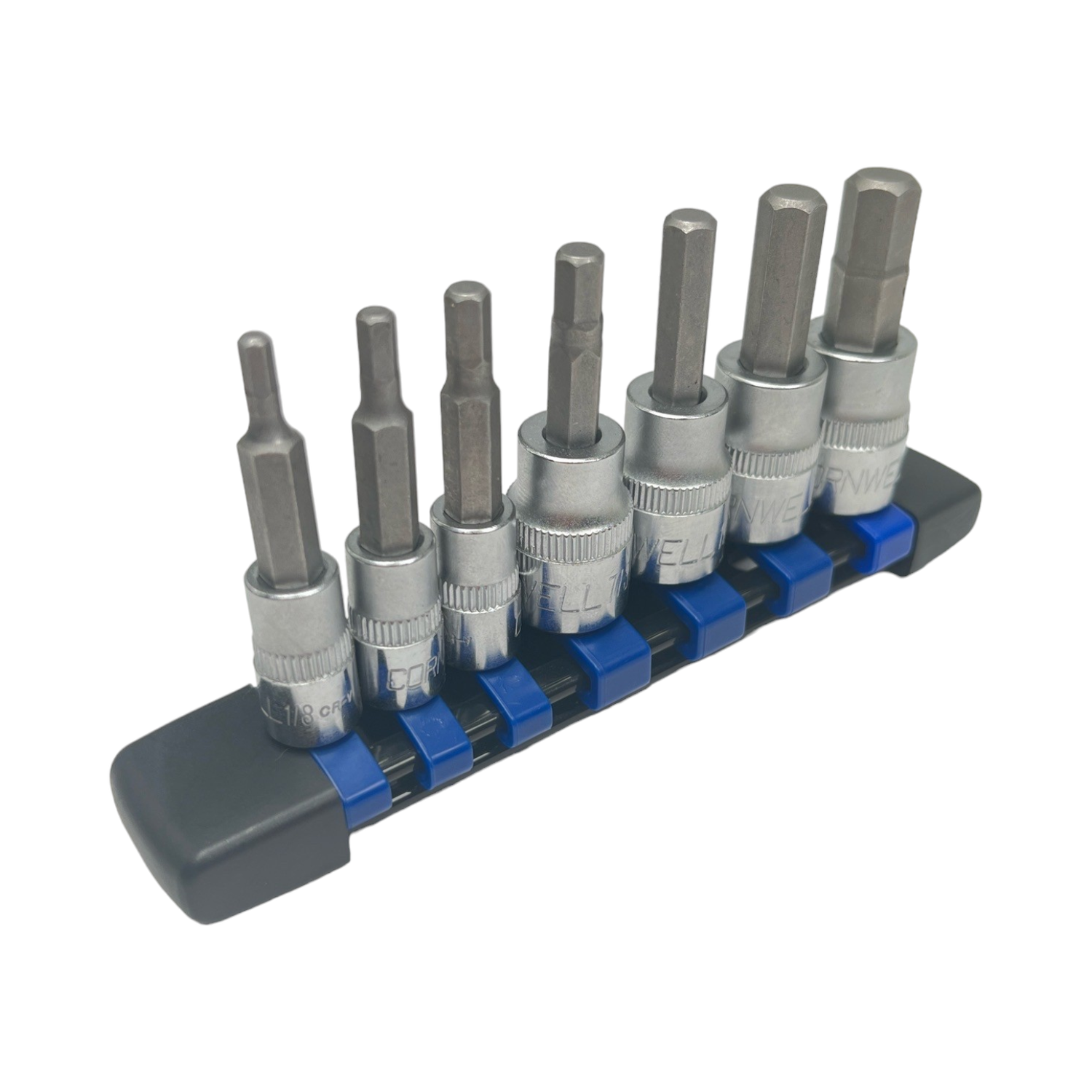 Cornwell 7pc 1/4” & 3/8” Drive SAE Allen Socket Set (1/8”-3/8”) - Shop ...