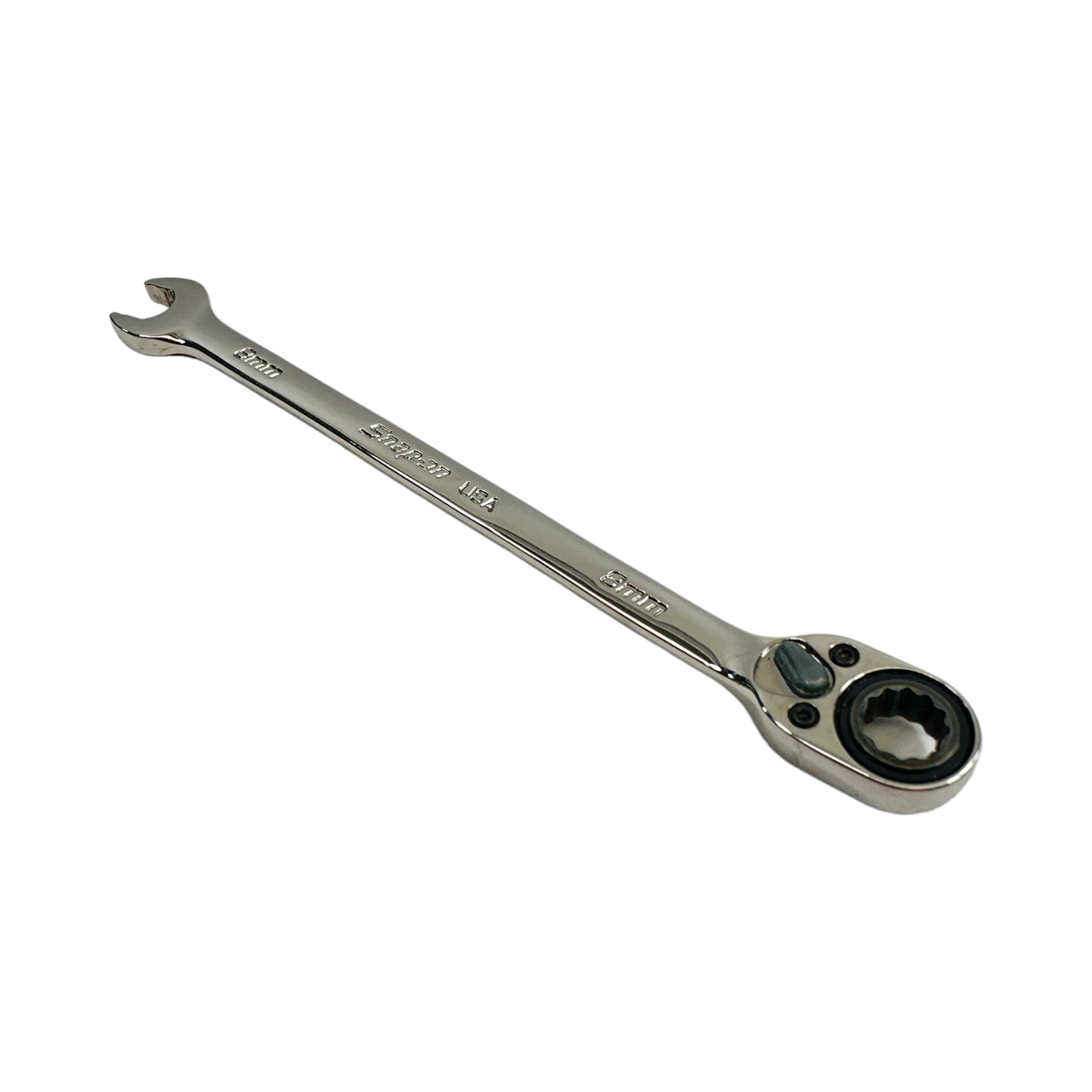Snap On 8 mm 12-Point Flank Drive® Plus Reversible Ratcheting ...