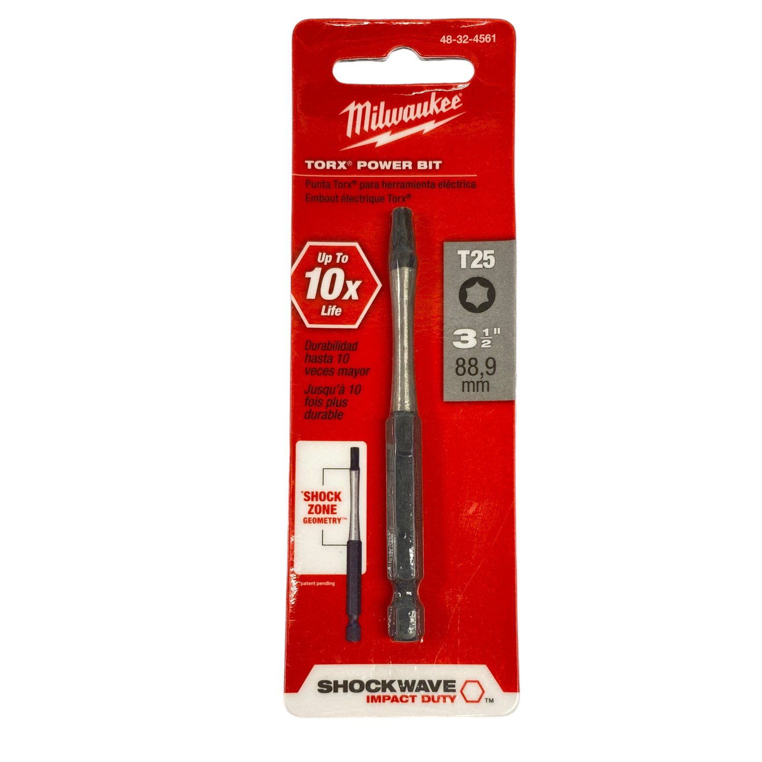 NEW Milwaukee 3-1/2” Long T25 Torx Impact Power Bit, 48-32-4561 - Shop ...