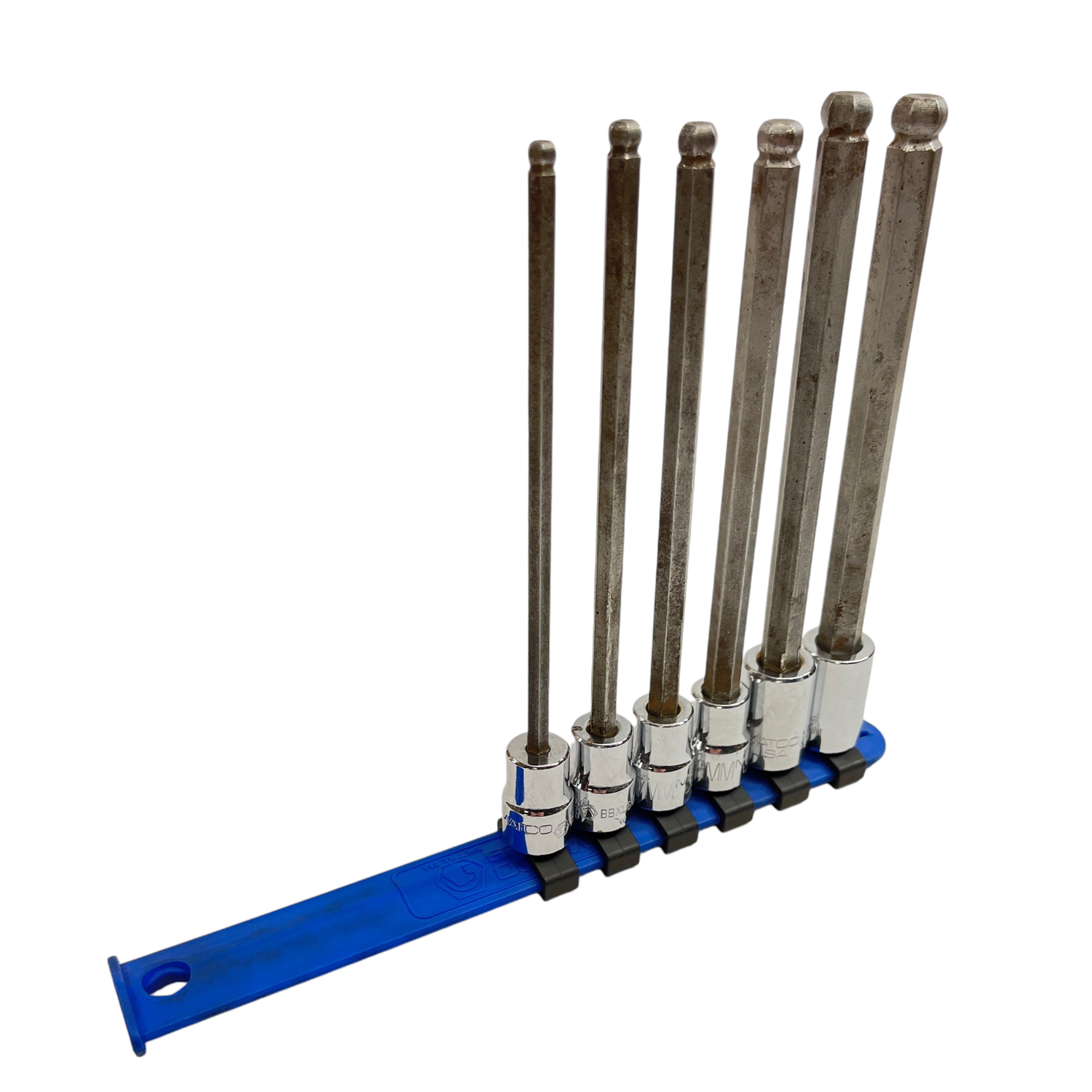 Matco Tools 3/8” Drive 7 Pc. Metric Long Ball Hex Bit Driver Set ...