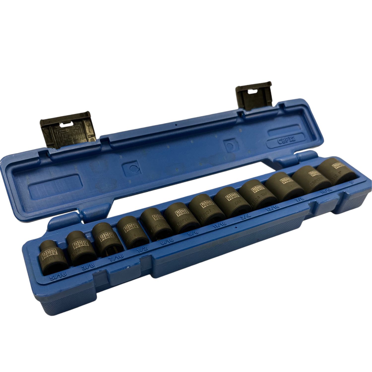 Cornwell Tools 12 Piece 3/8" Drive bluePOWER® SAE Power 6 Point Socket ...