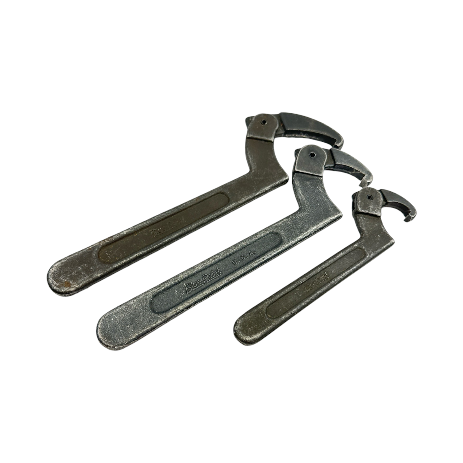 Blue Point 3 pc Adjustable Hook Spanner Wrench Set (1-1/4” to 6-1/4 ...