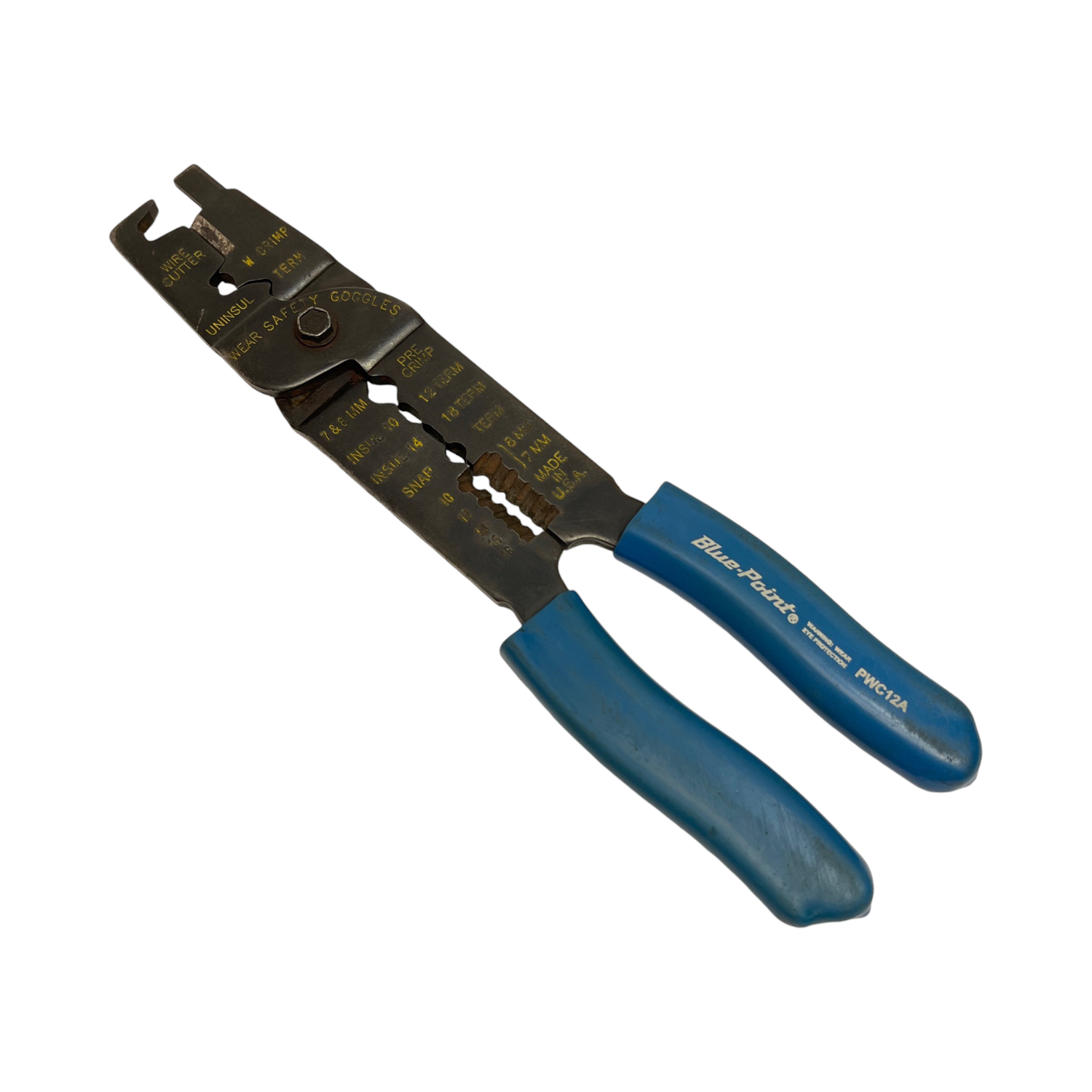 Blue Point 9-1/2" Wire Stripper/ Cutter/ Crimper, PWC12A - Shop - Tool ...