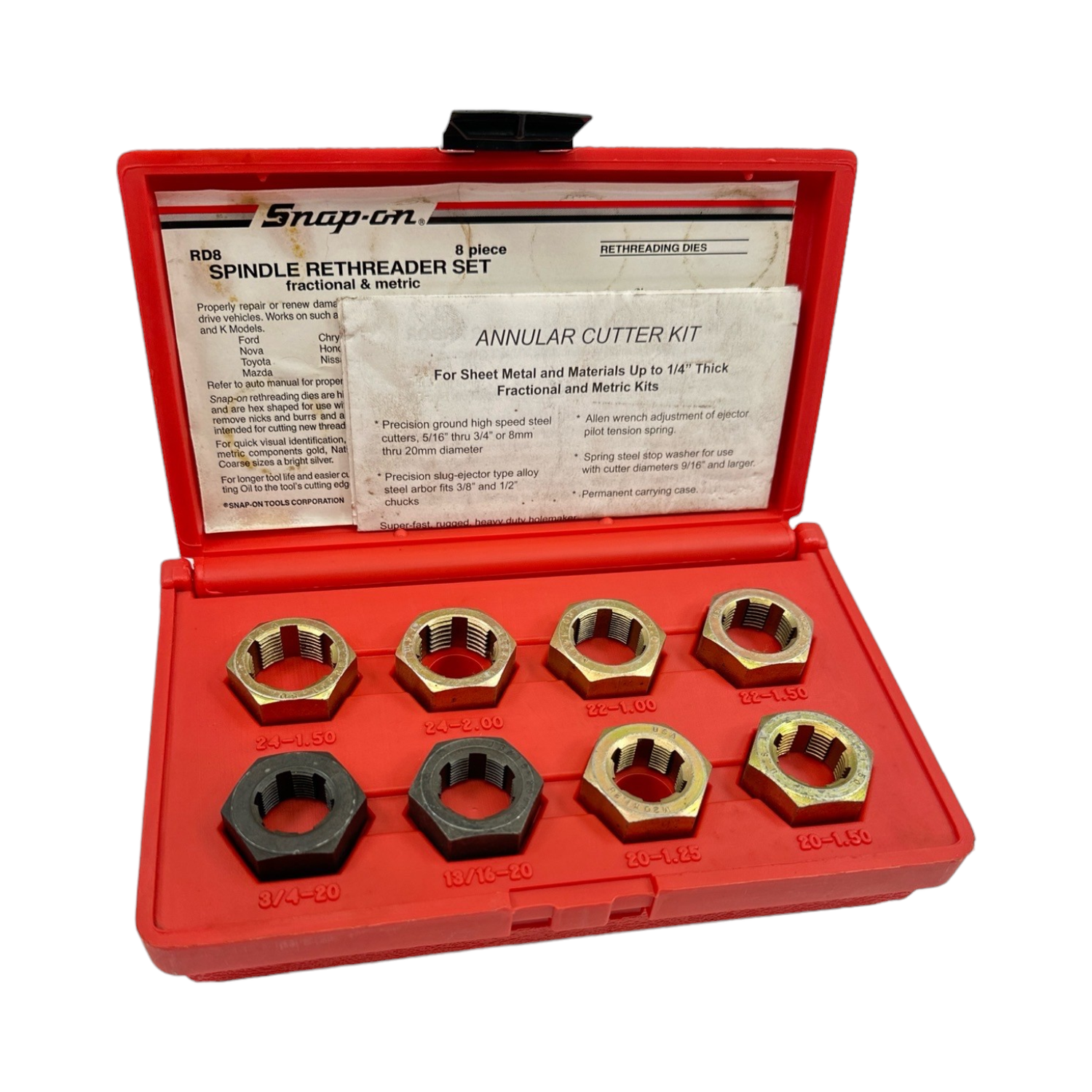 Snap On Fractional/ Metric Retreading Set, RD-8 - Shop - Tool Swapper