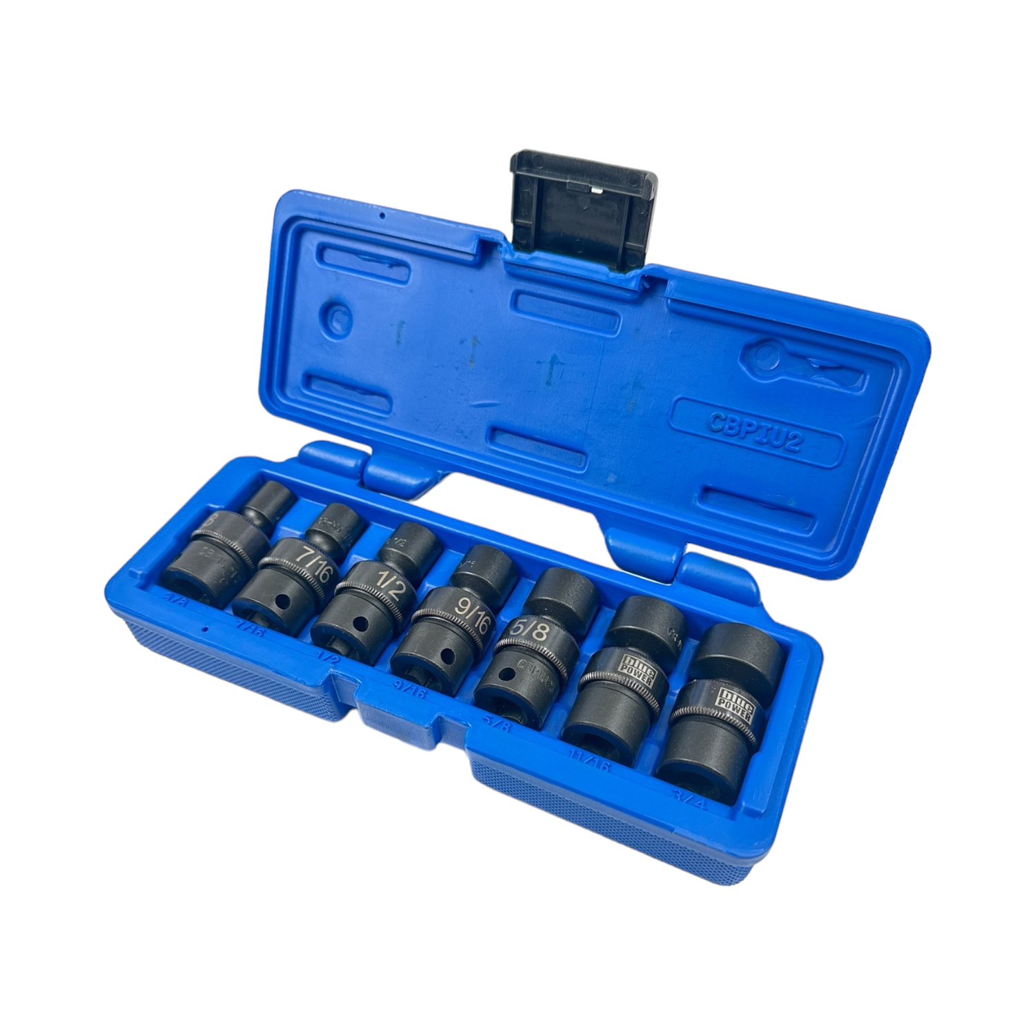 Cornwell bluePOWER 7 Piece 3/8" Drive SAE Power Universal Socket Set, 6 ...