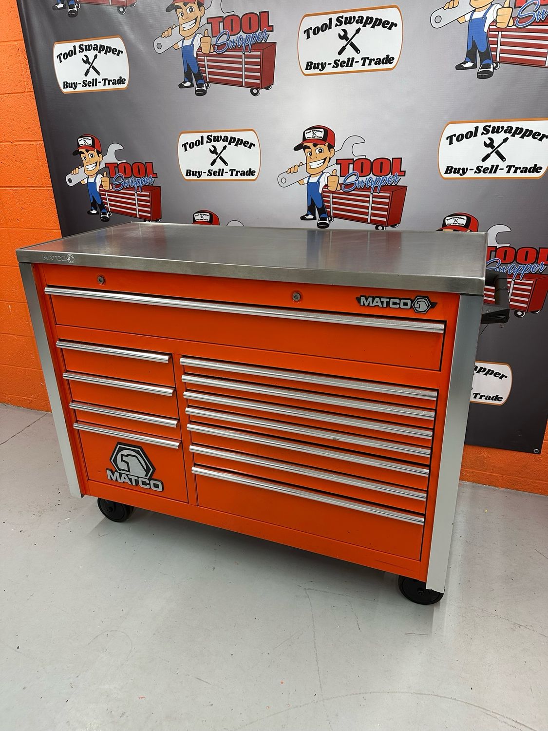Matco 2 Bay Tool Box W/ Stainless Steel Top - Shop - Tool Swapper