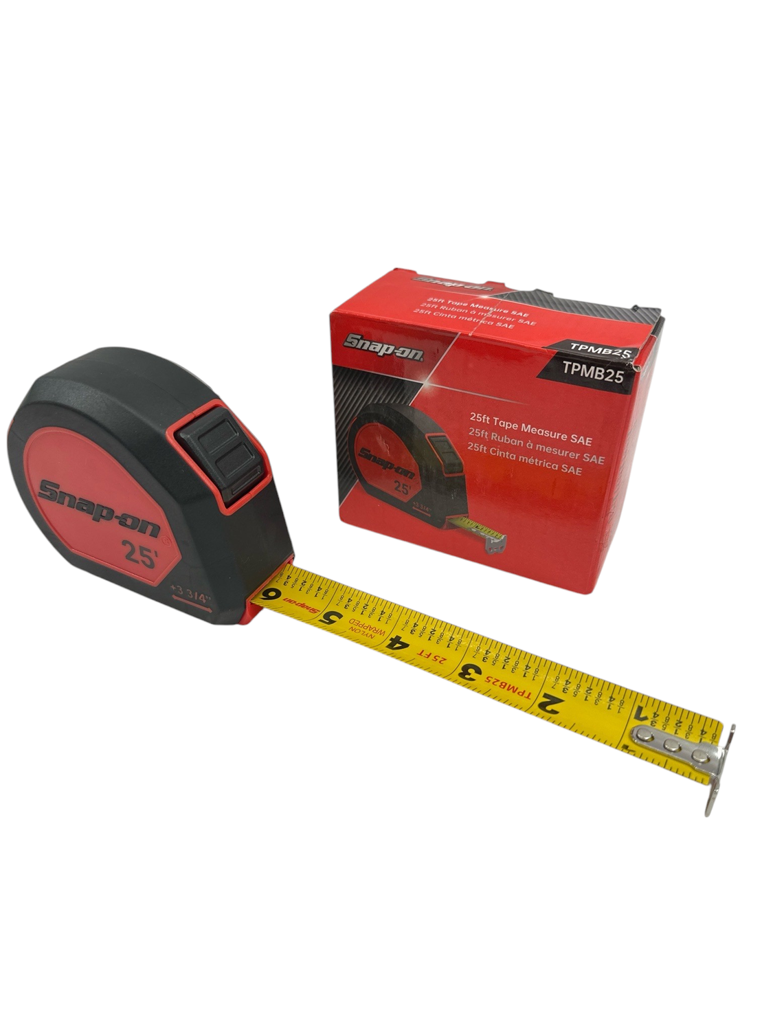 Snap On 25' SAE Tape Measure (Red), TPMB25 - Shop - Tool Swapper