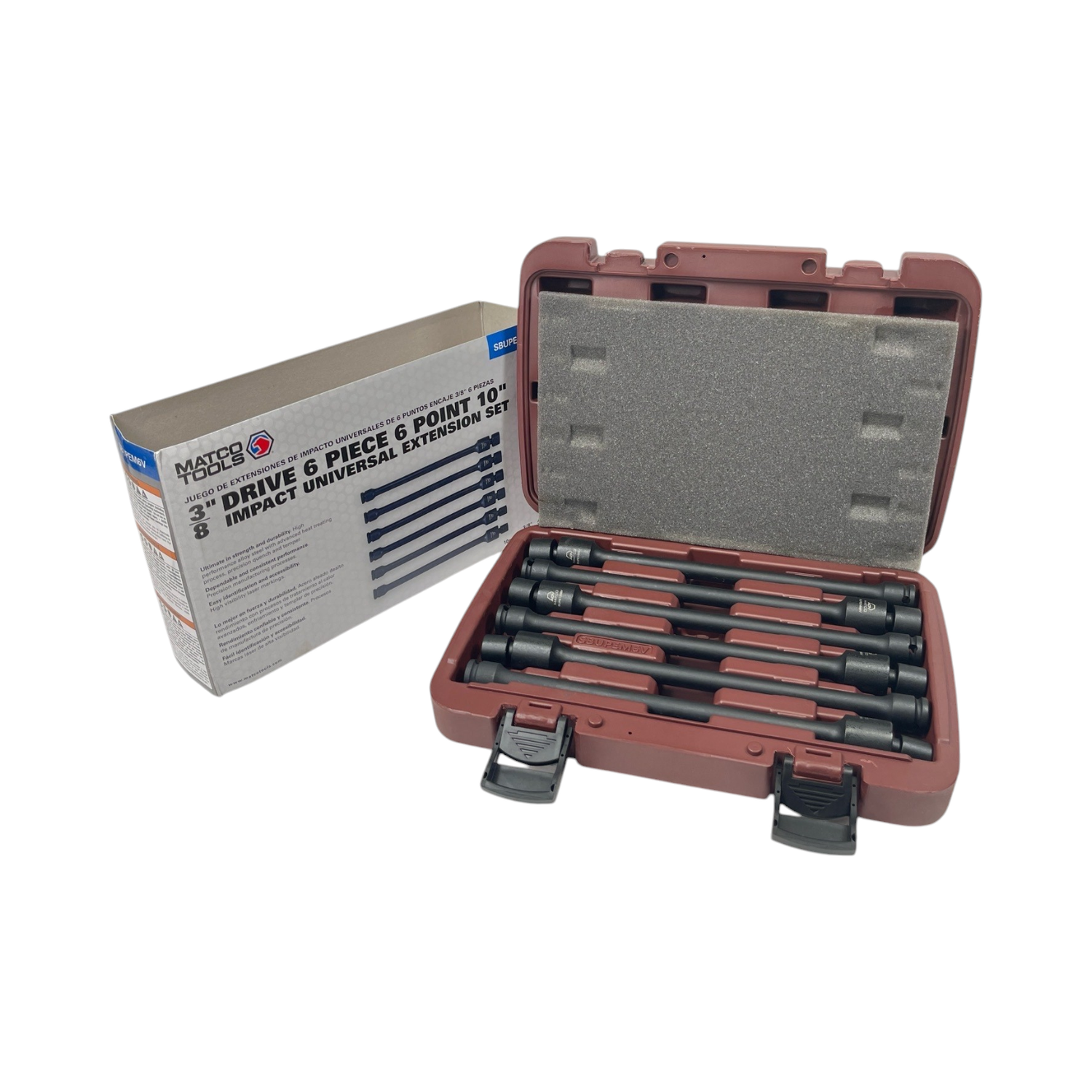 Matco Tools 3/8” Drive 6PC 6Point 10” Impact Universal Extension Set ...