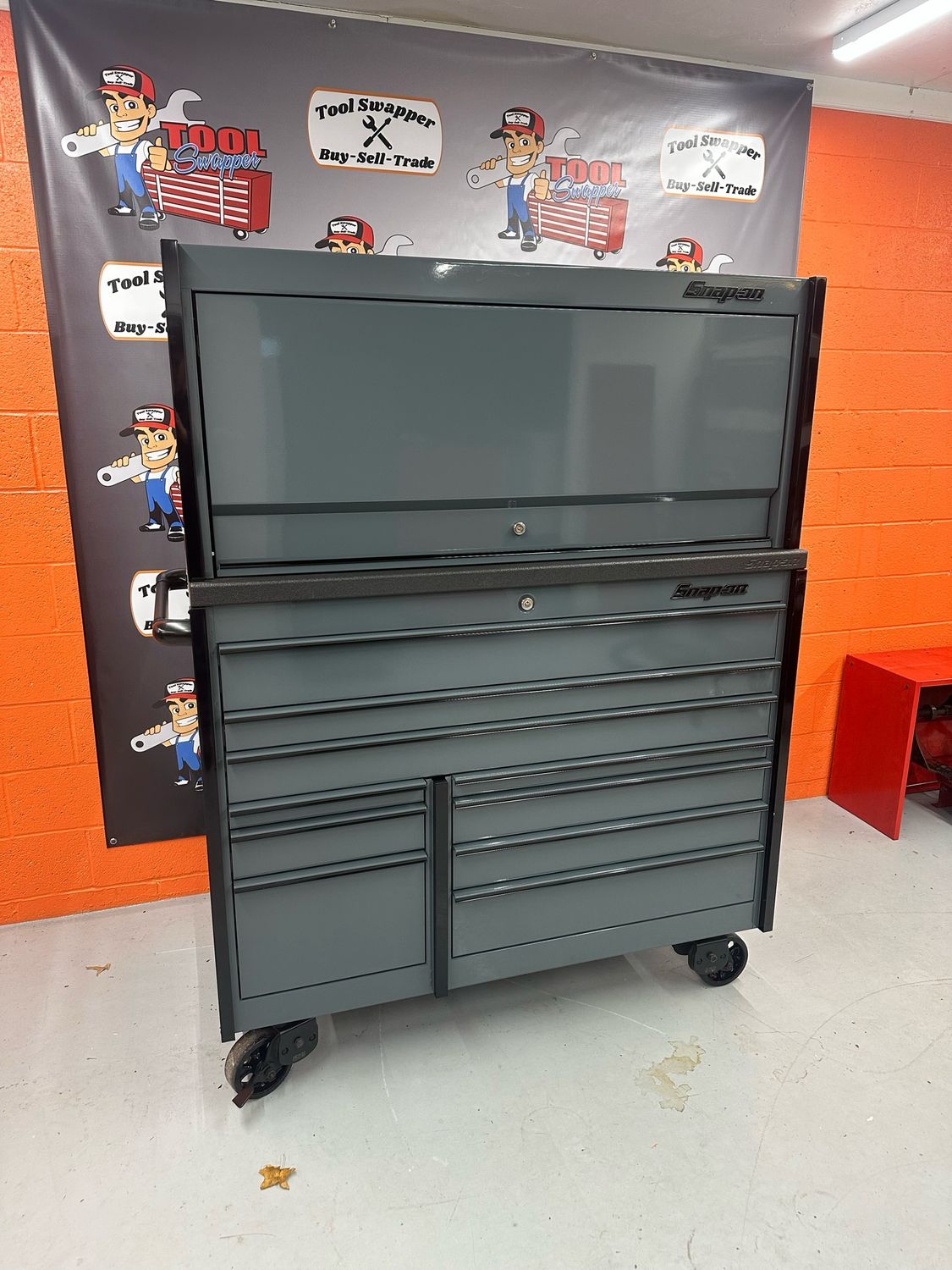Snap On Master Series Double Bay 1022 & Rhino Work Top + Hutch - Shop ...