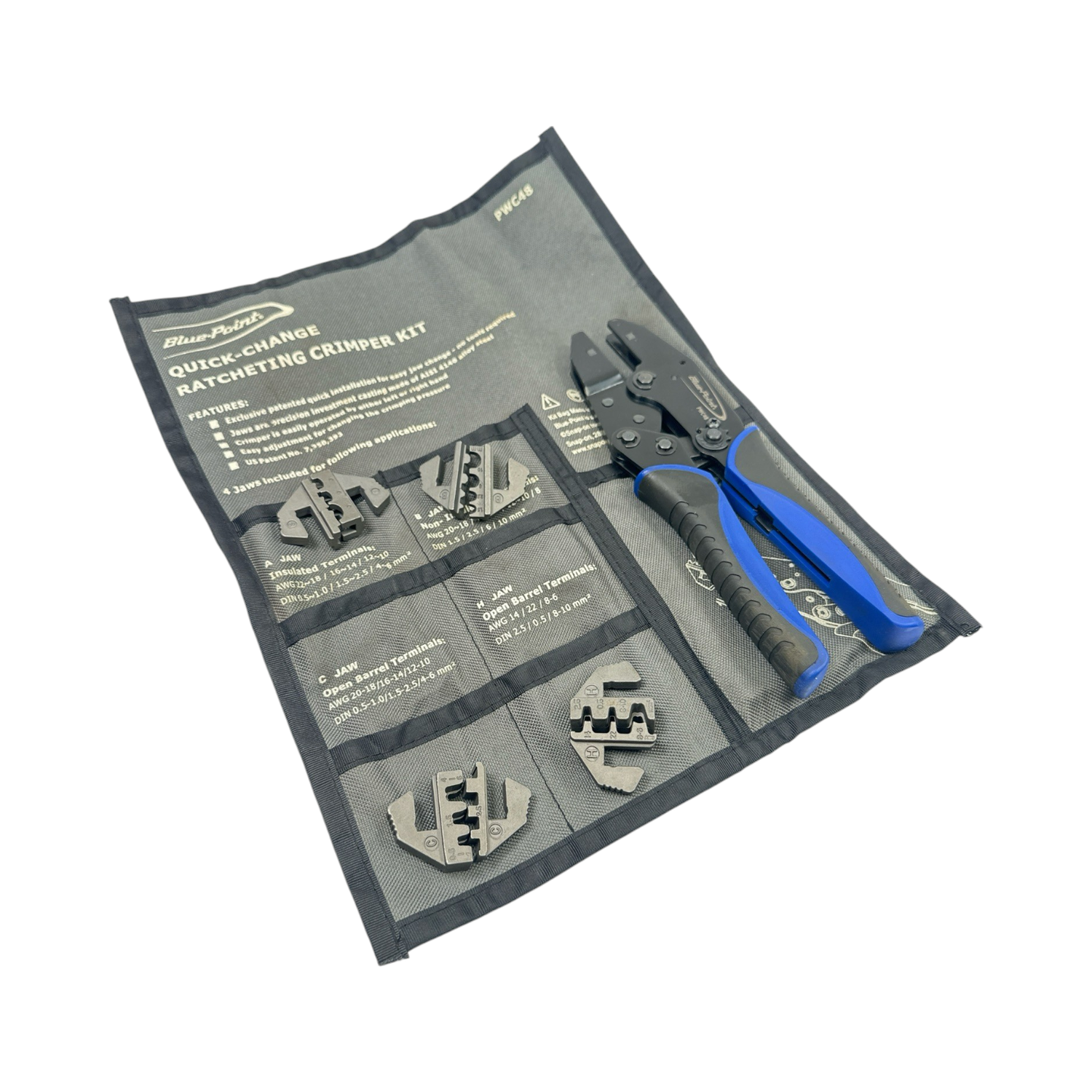 Blue Point Quick-Change Ratcheting Crimper Kit, PWC48 - Shop - Tool Swapper