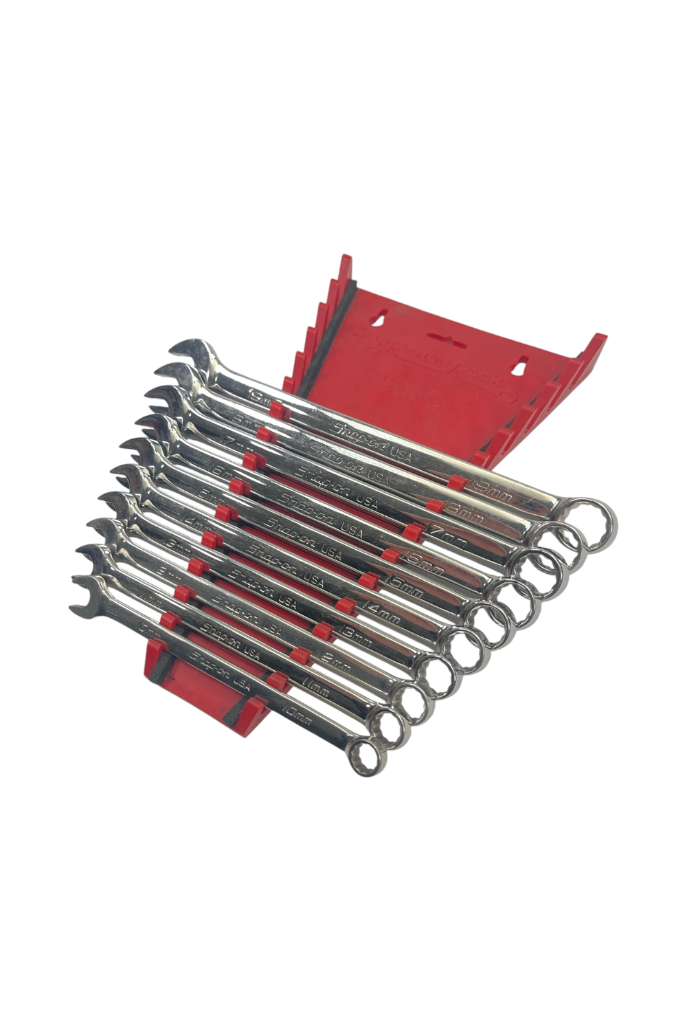 Snap On 10 Pc. 12-Point Metric Flank Drive Plus Combination Wrench Set (10–19 mm) SOEXM710 ...