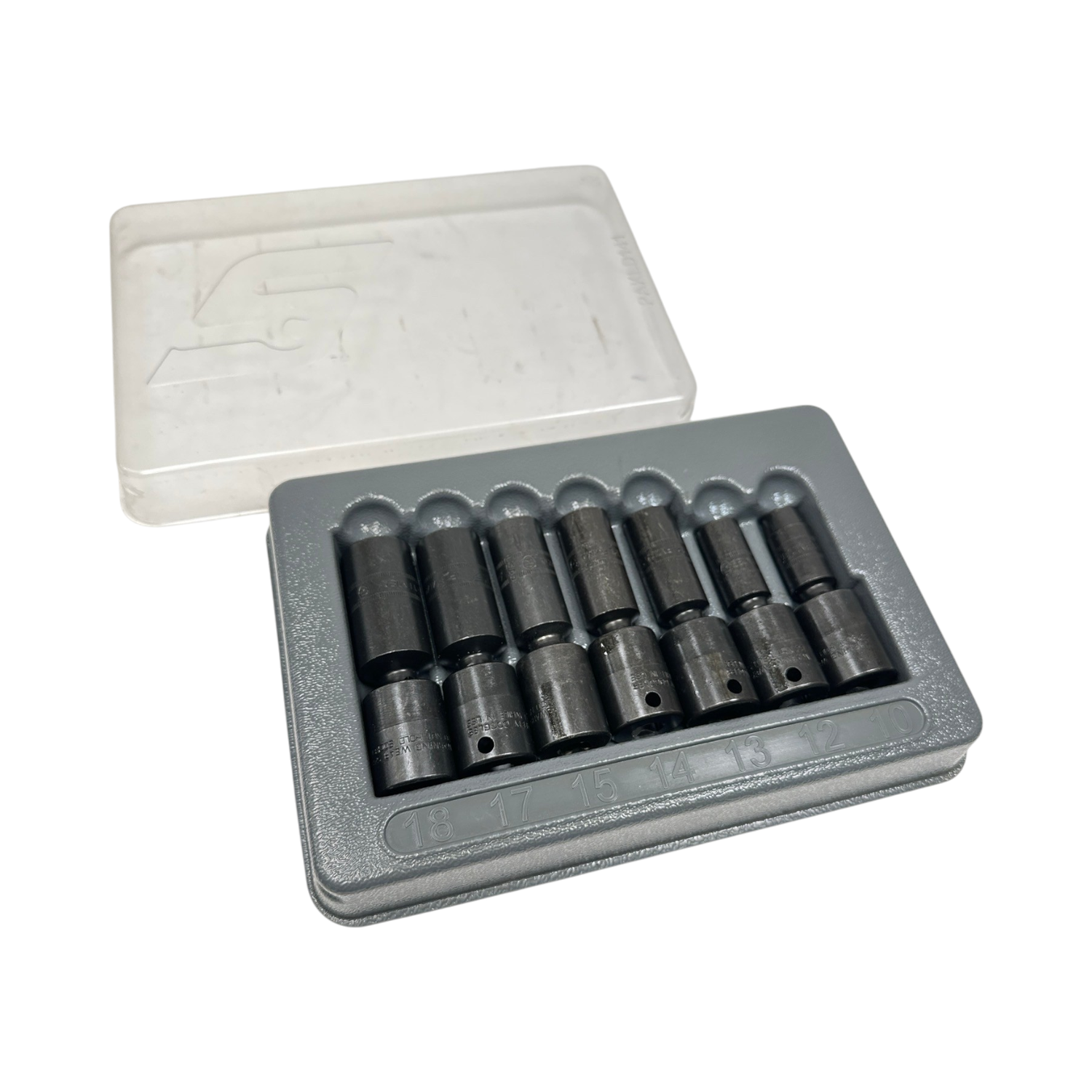 Snap On 7 pc 3/8" Drive 6-Point Metric Flank Drive® Deep Impact Swivel ...