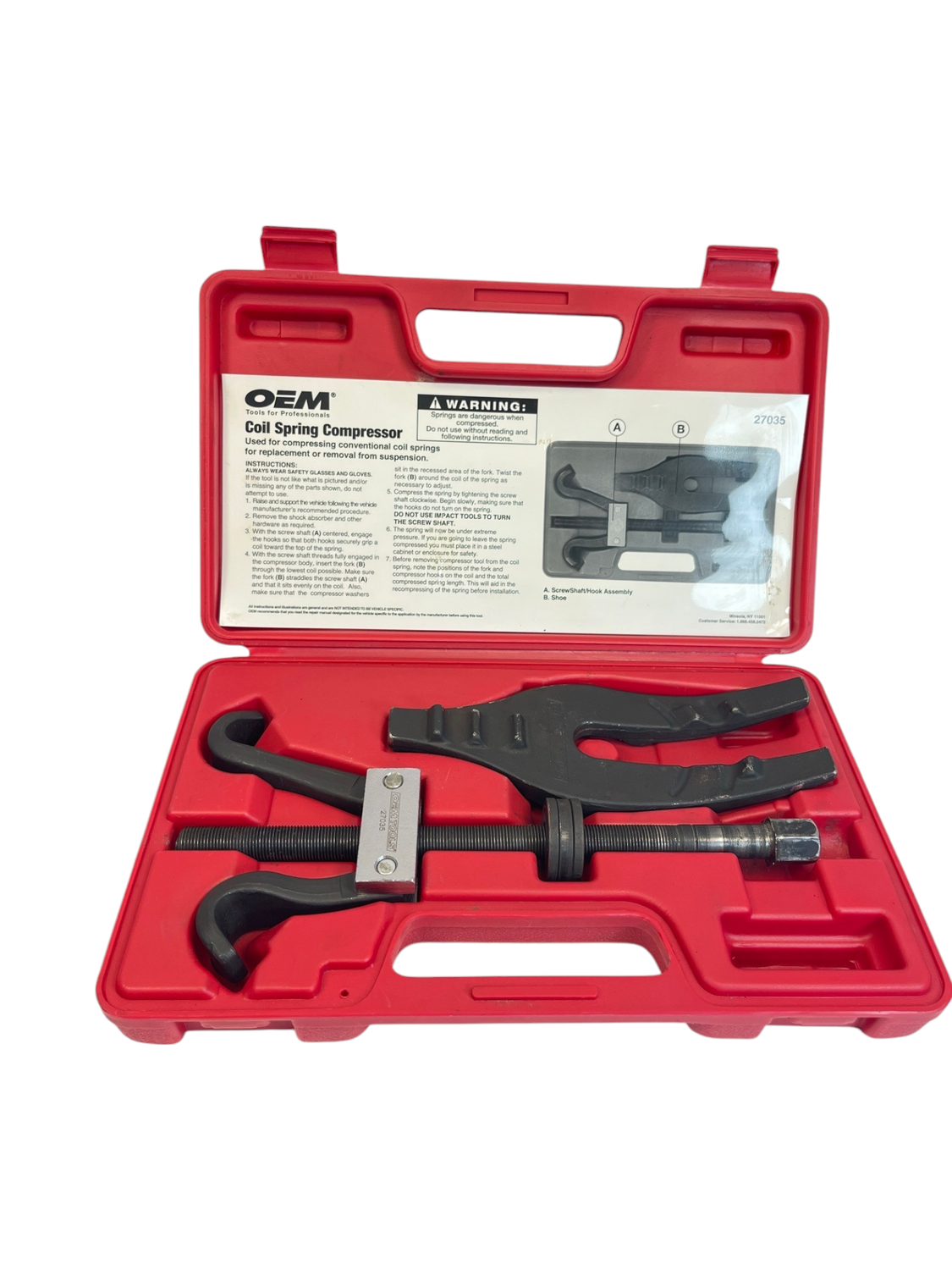 OEM TOOLS Coil Spring Compressor Tool, 27035 - Shop - Tool Swapper