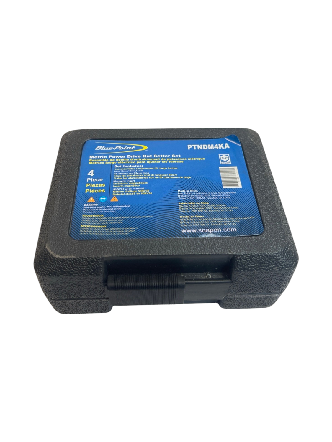 Blue Point 4 pc Metric Magnetic Power Nut Setter Set, PTNDM4KA - Shop ...
