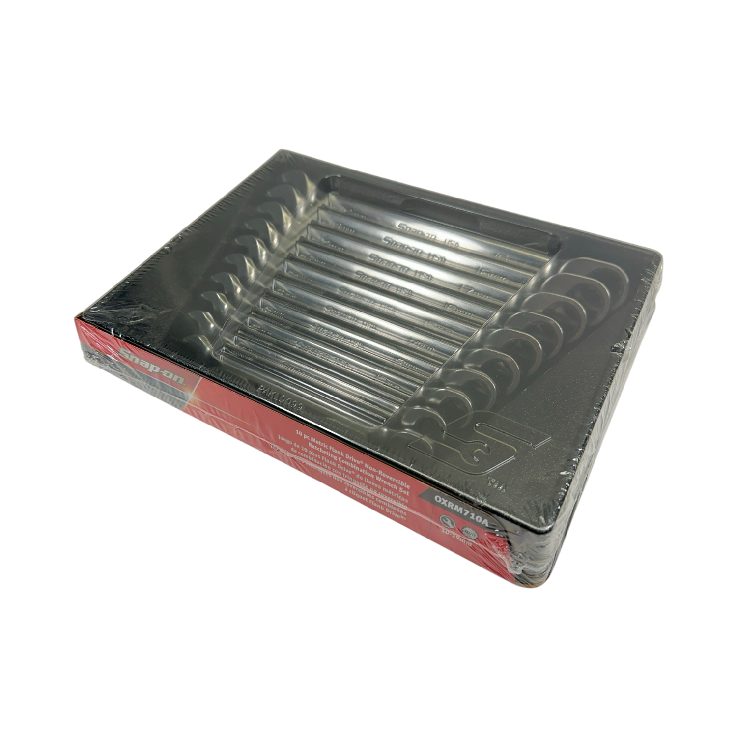 Snap On 10 pc Metric Flank Drive® Non-Reversible Ratcheting Combination ...