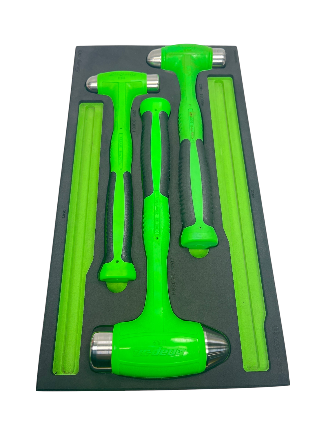 Snap On 3 pc Ball Peen Soft Grip Dead Blow Hammer Set with PRO-FI ...