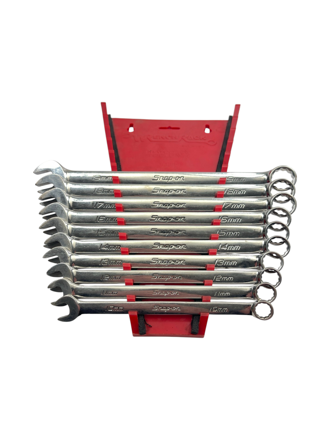 Snap On 10 pc 12-Point Metric Flank Drive® Combination Wrench Set (10–19 mm), OEXM710B - Shop ...