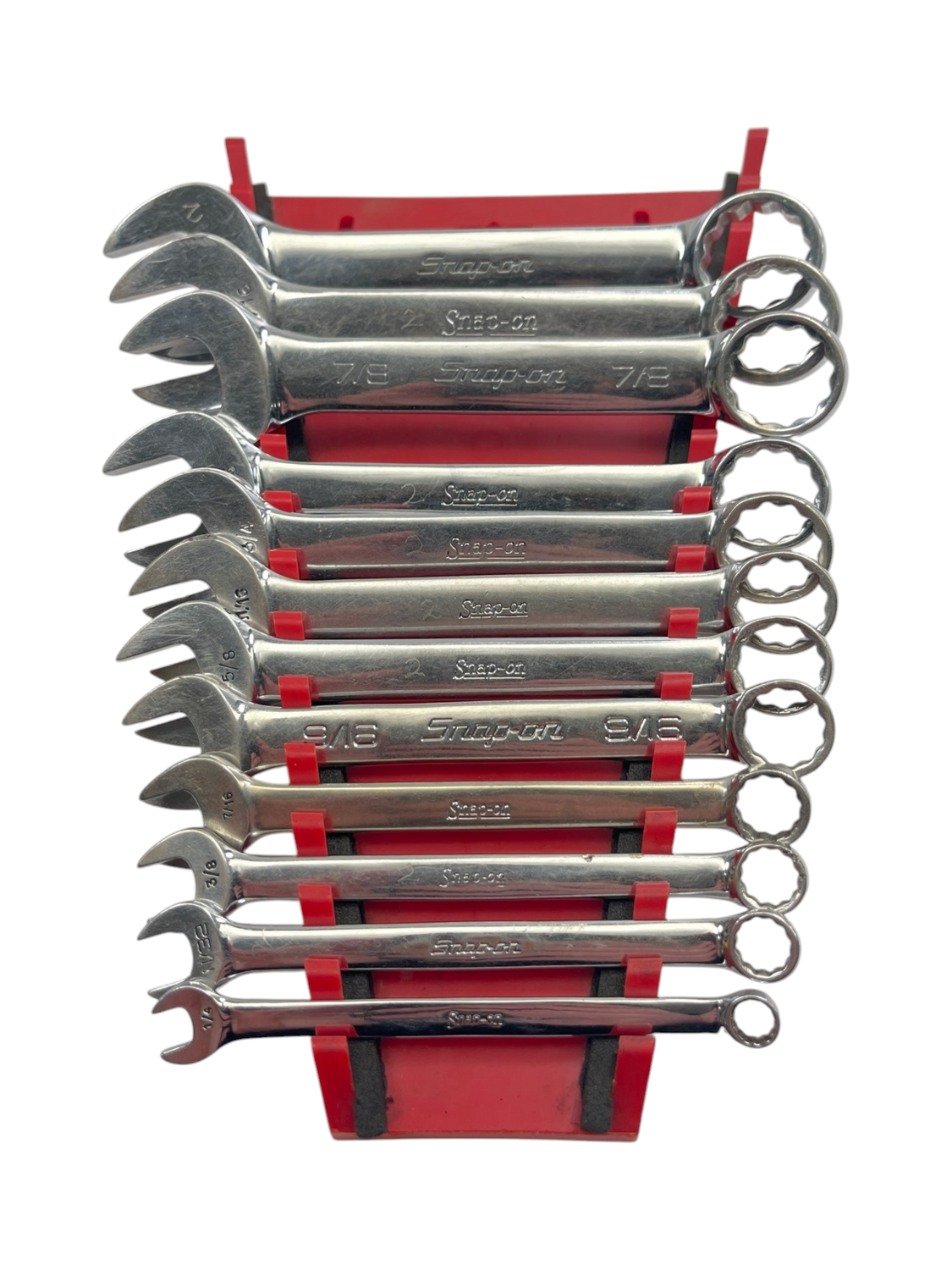 Snap On 15 pc 12-Point SAE Flank Drive® Short Combination Wrench Set (1/4–1"), OEXS715K - Shop ...