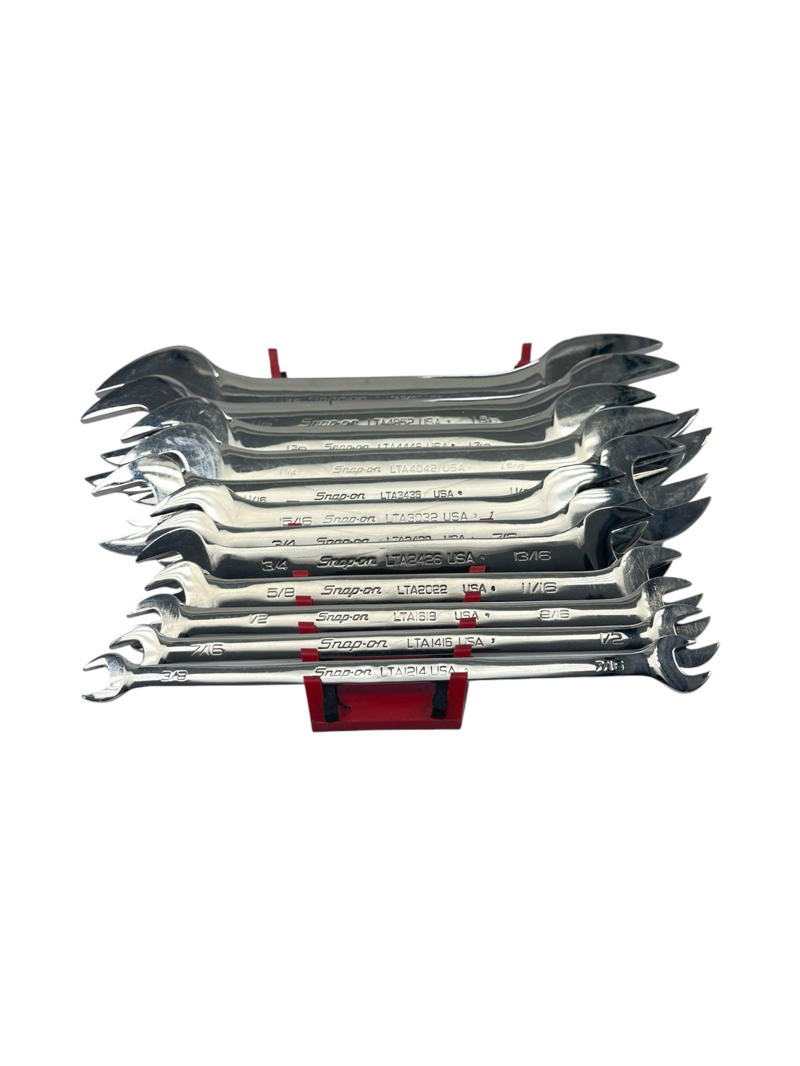 Snap On 12 pc SAE 15° Offset Low Torque Slimline Open-End Wrench Set (3 ...