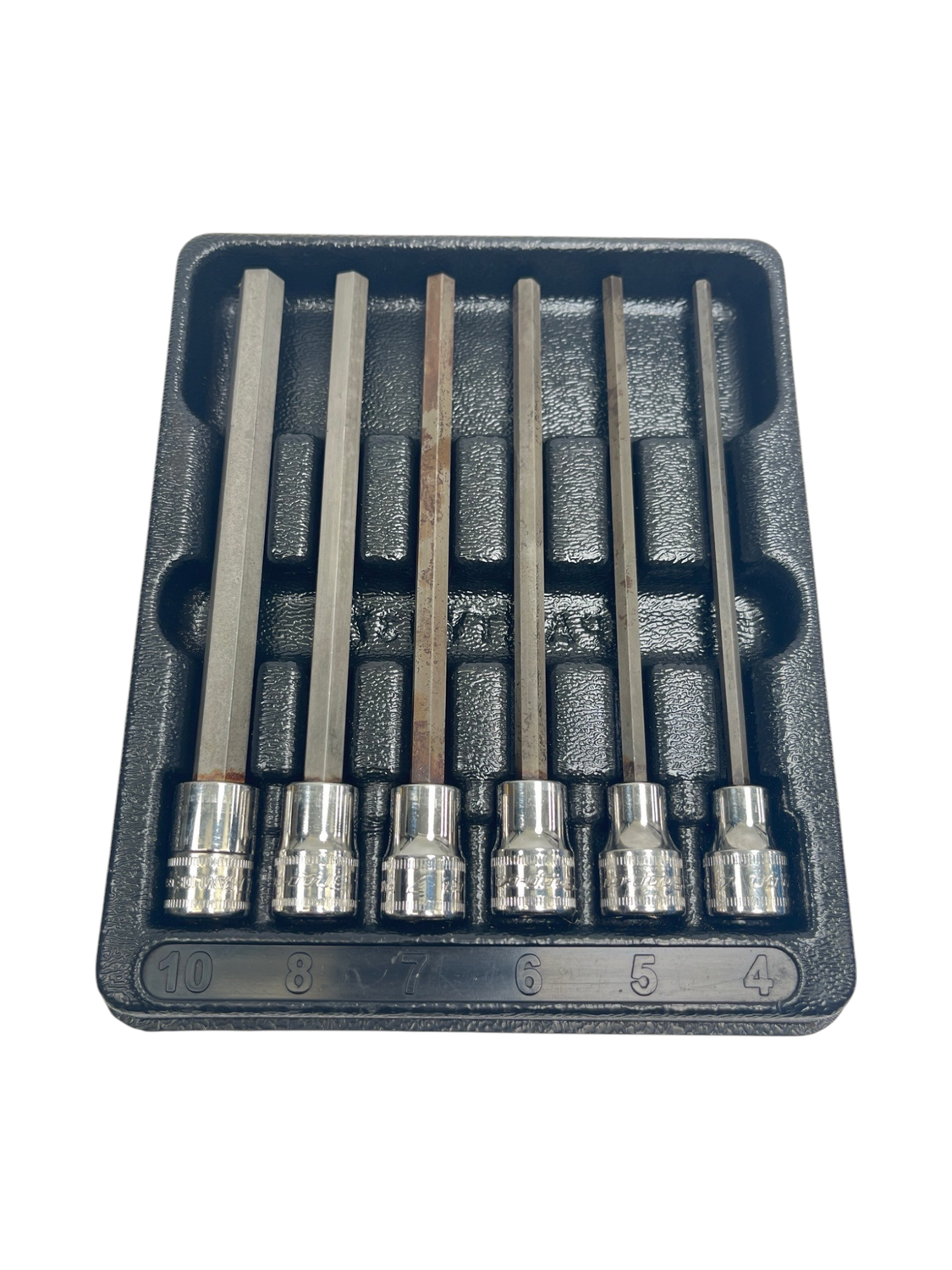 Snap On 6 pc 3/8" Drive Metric Extra-Long Hex Bit Socket Driver Set ...
