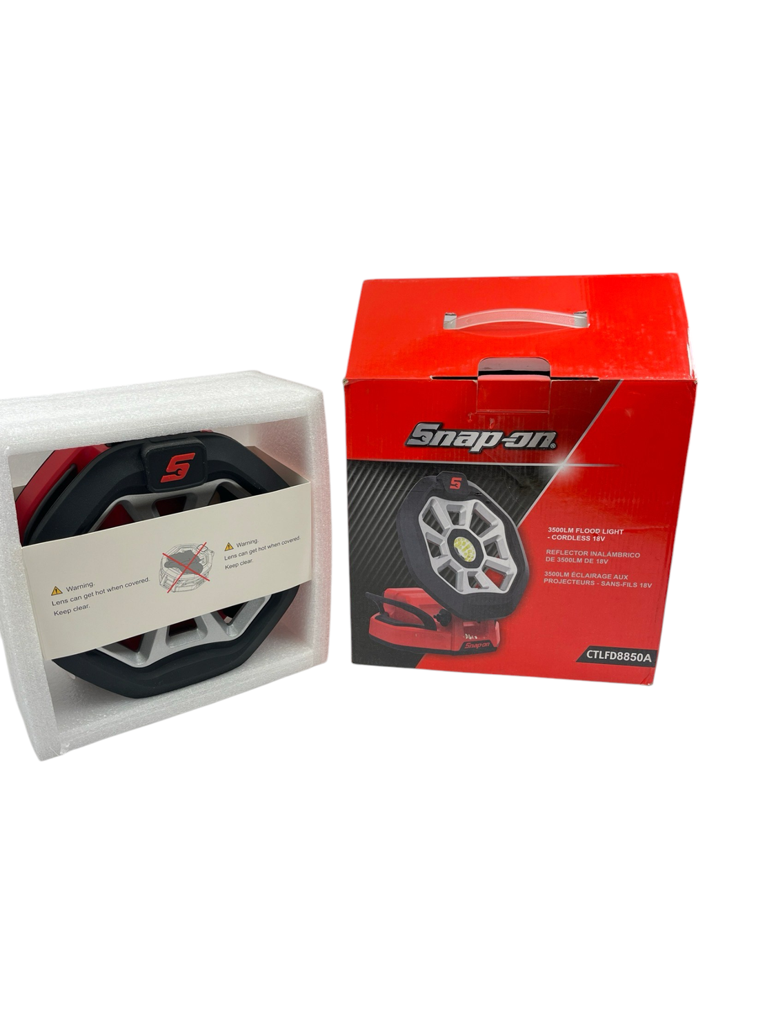 Snap On Red 18V 3,500 Lumen Cordless Floodlight Light Only, CTLFD8850A ...