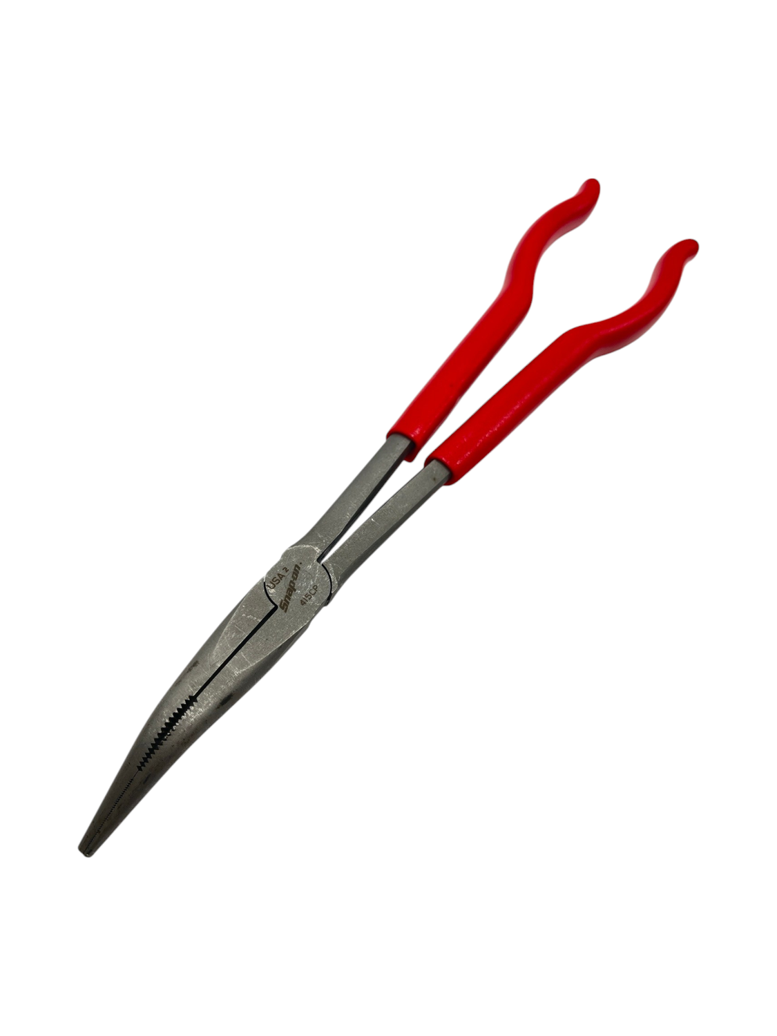 Snap On 15" Long-Neck 35° Bent Needle Nose Pliers (Red), 415CP - Shop ...