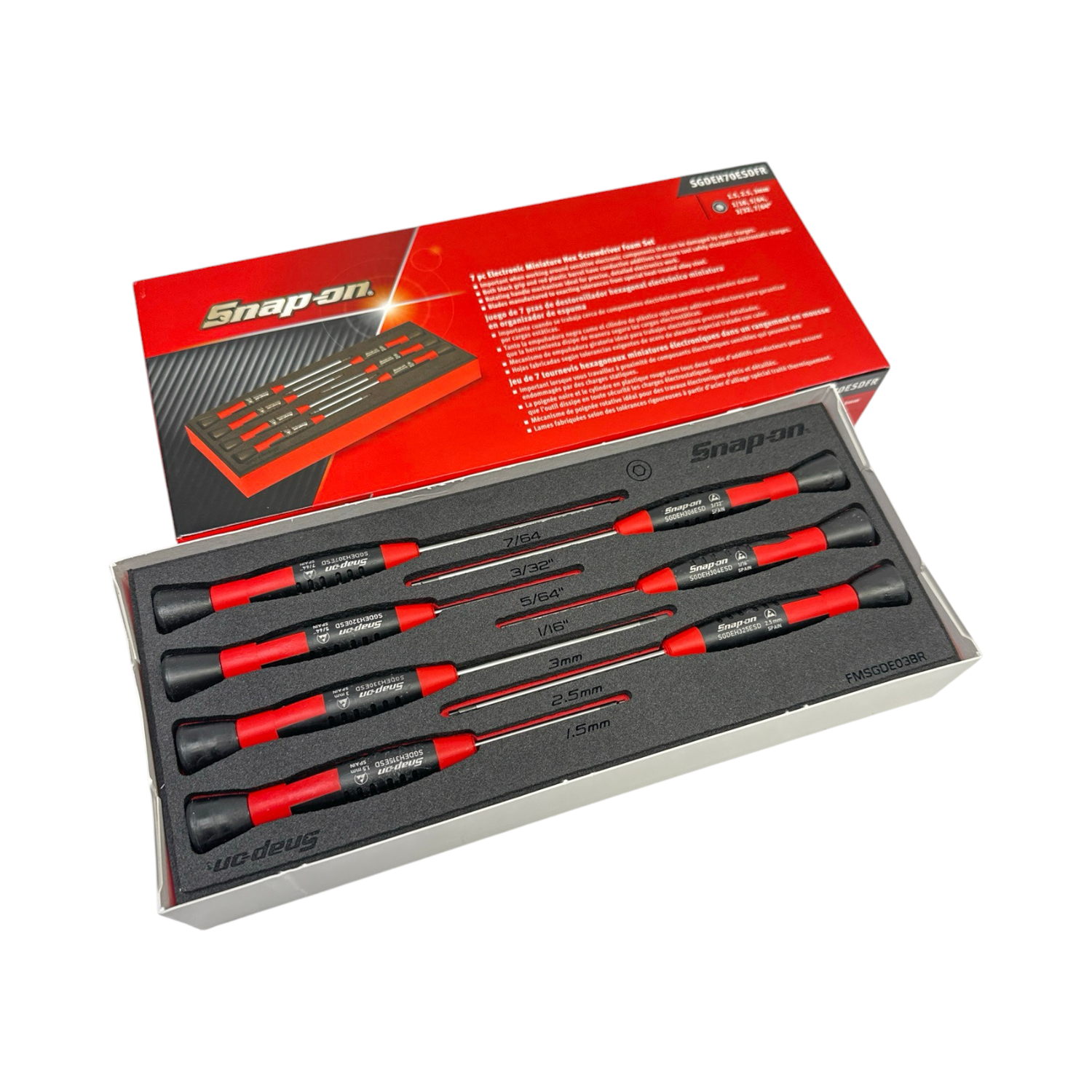 Snap On 7 pc Electronic Miniature Hex Screwdriver Set with PRO-FI ...