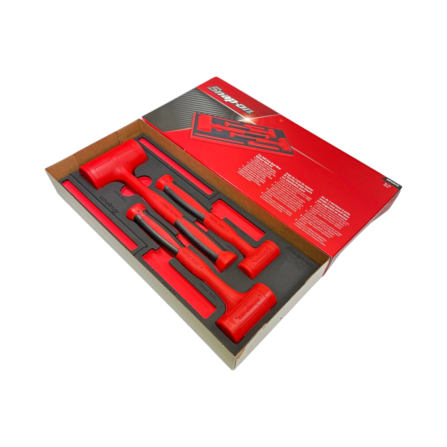 Snap On 3 pc Soft Grip Dead Blow Hammer Set with PRO-FI™ Organization ...