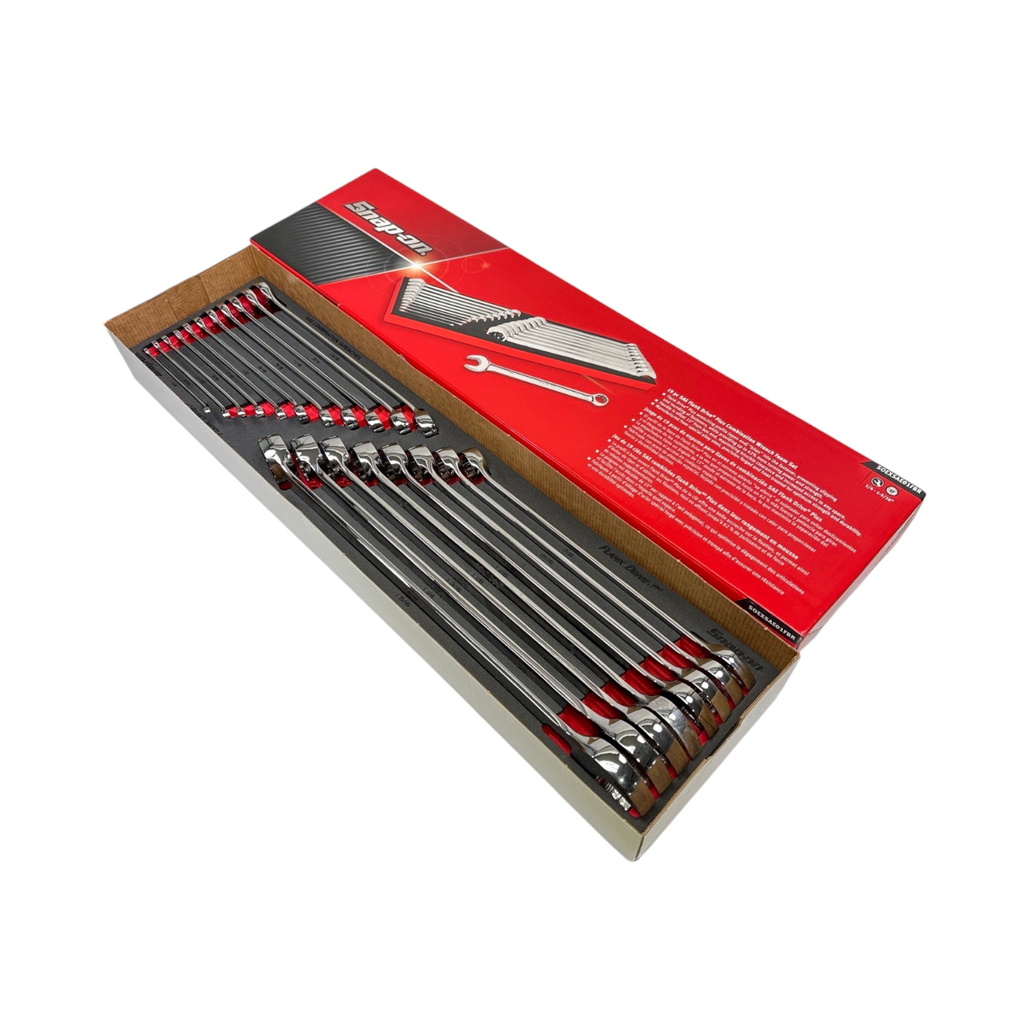 Snap On 19 pc 12-Point SAE Flank Drive® Plus Combination Wrench Set ...