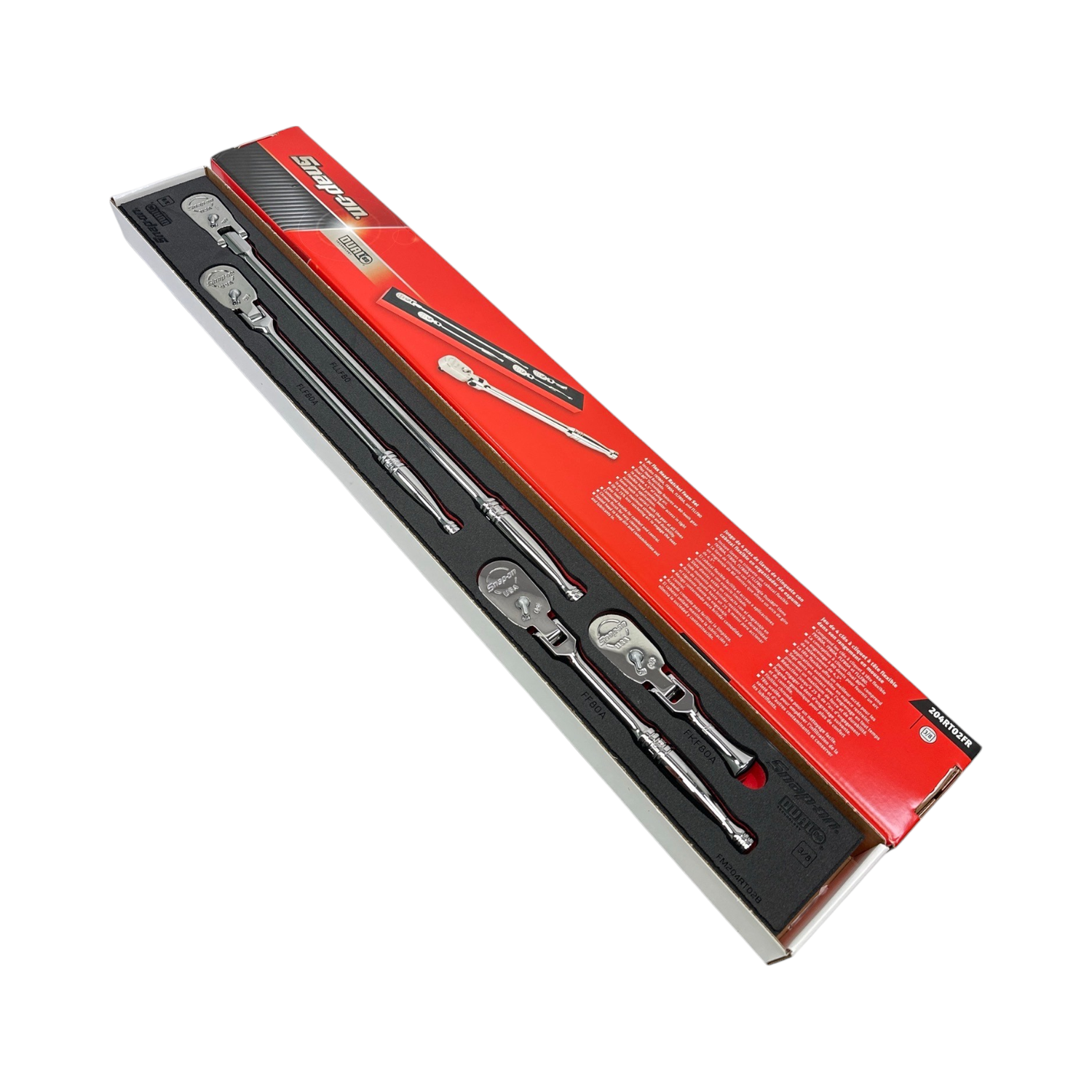 Snap On 4 pc 3/8" Drive Dual 80® Technology Flex Head Ratchet Set with ...