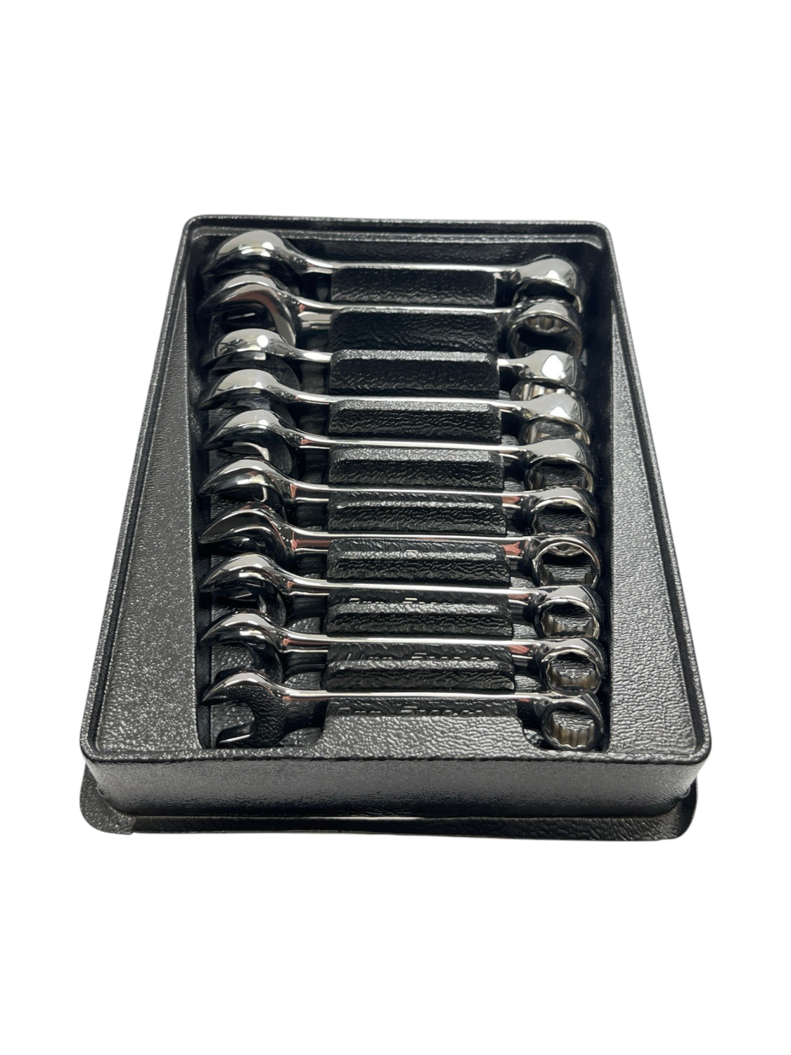 Snap On 10 pc 12-Point Metric Flank Drive Midget Combination Wrench Set (10-19 mm), OXIM710B ...